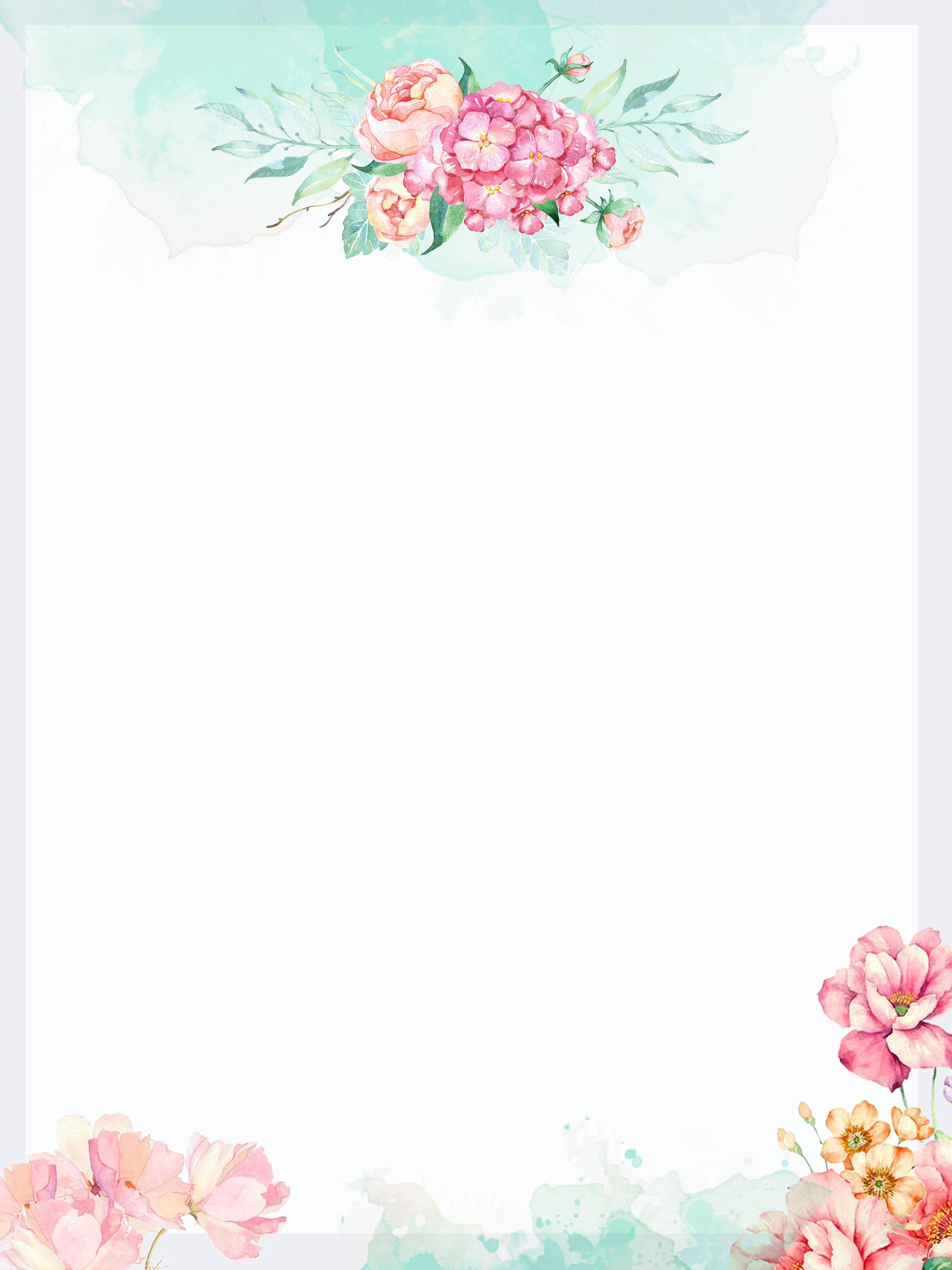 Simple Watercolor Flower Wallpapers - Top Free Simple Watercolor Flower ...