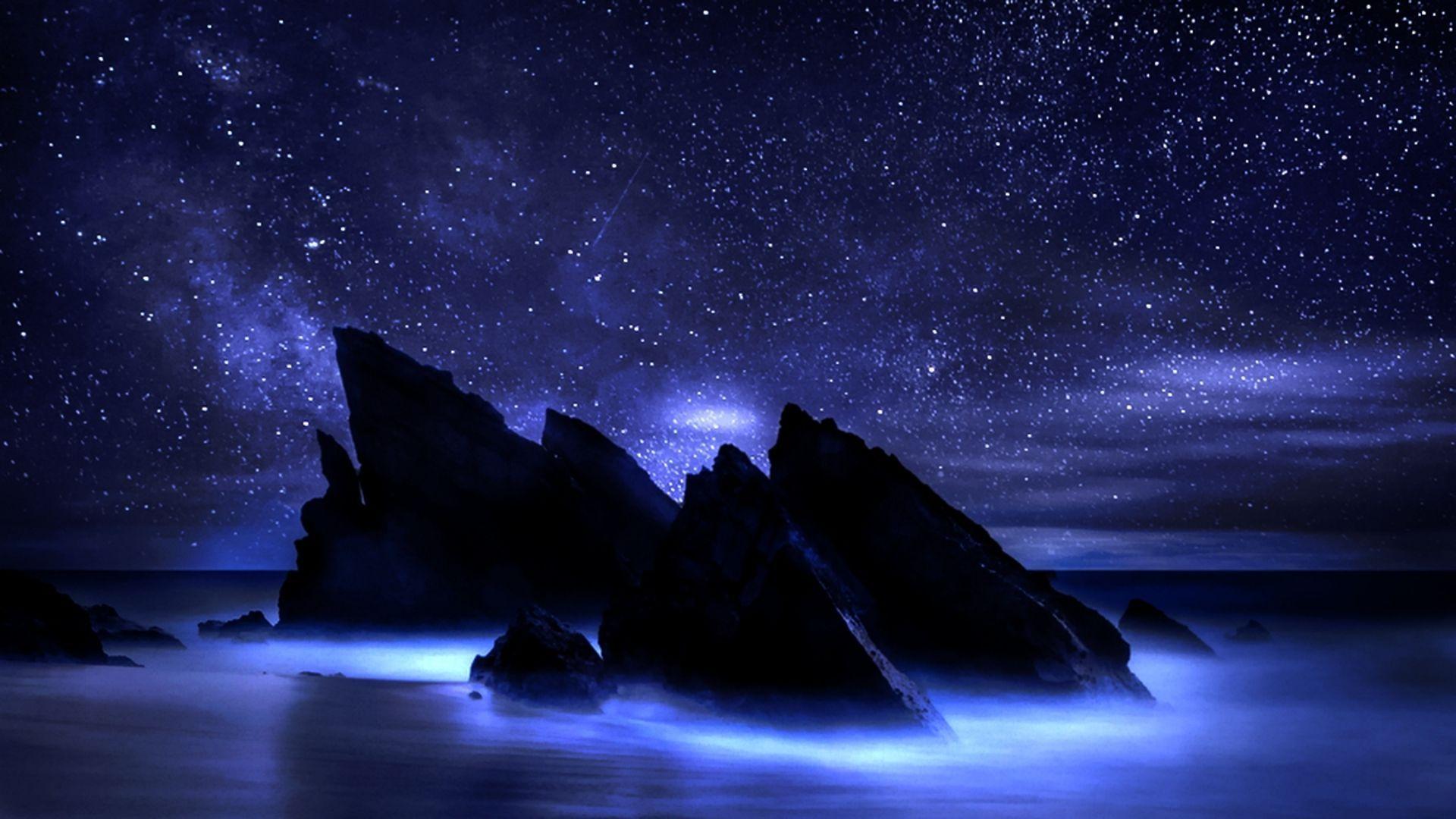 Night Ocean Desktop Wallpapers - Top Free Night Ocean Desktop Backgrounds - WallpaperAccess