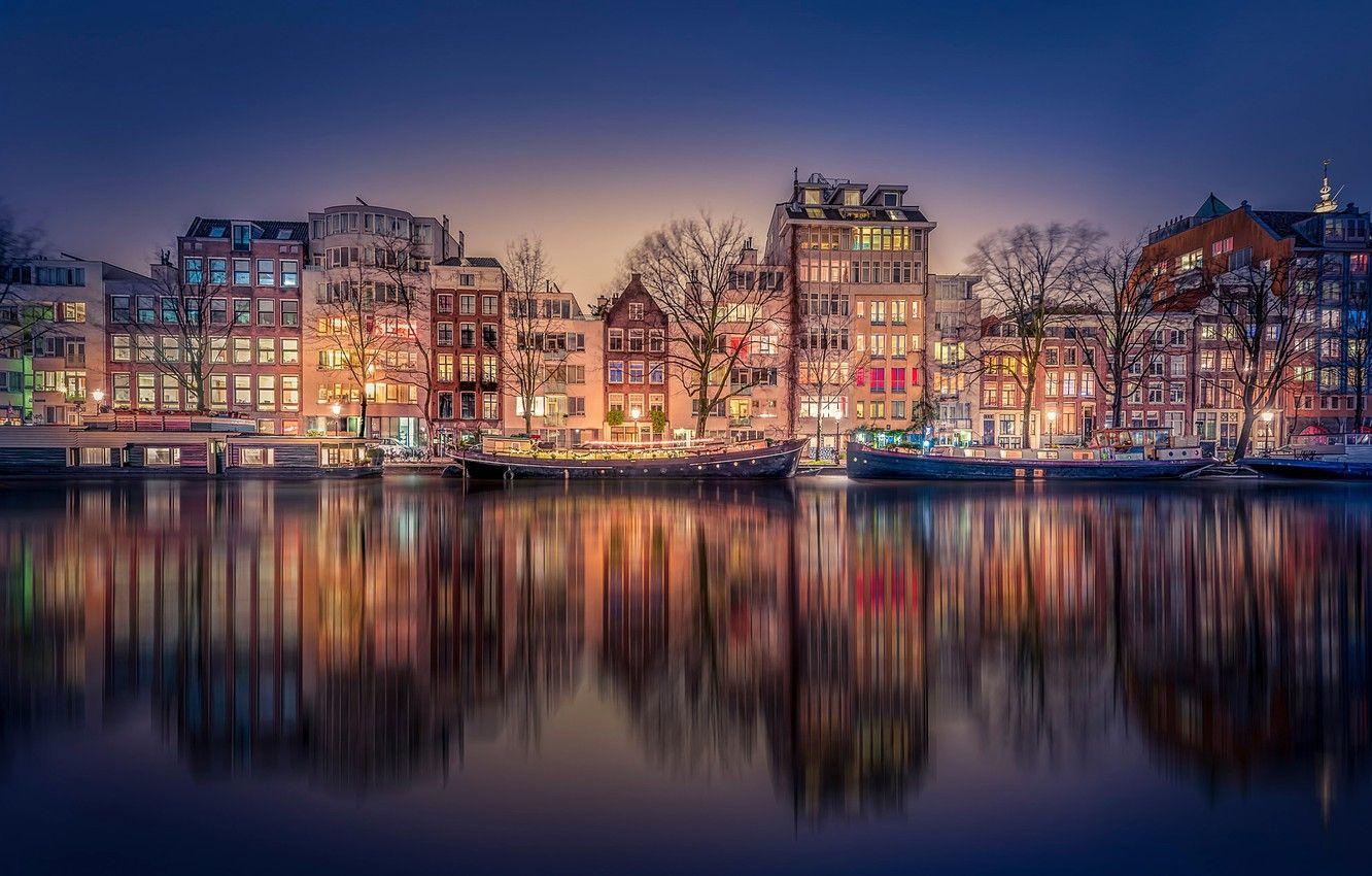 Amsterdam Night Wallpapers Top Free Amsterdam Night Backgrounds Wallpaperaccess