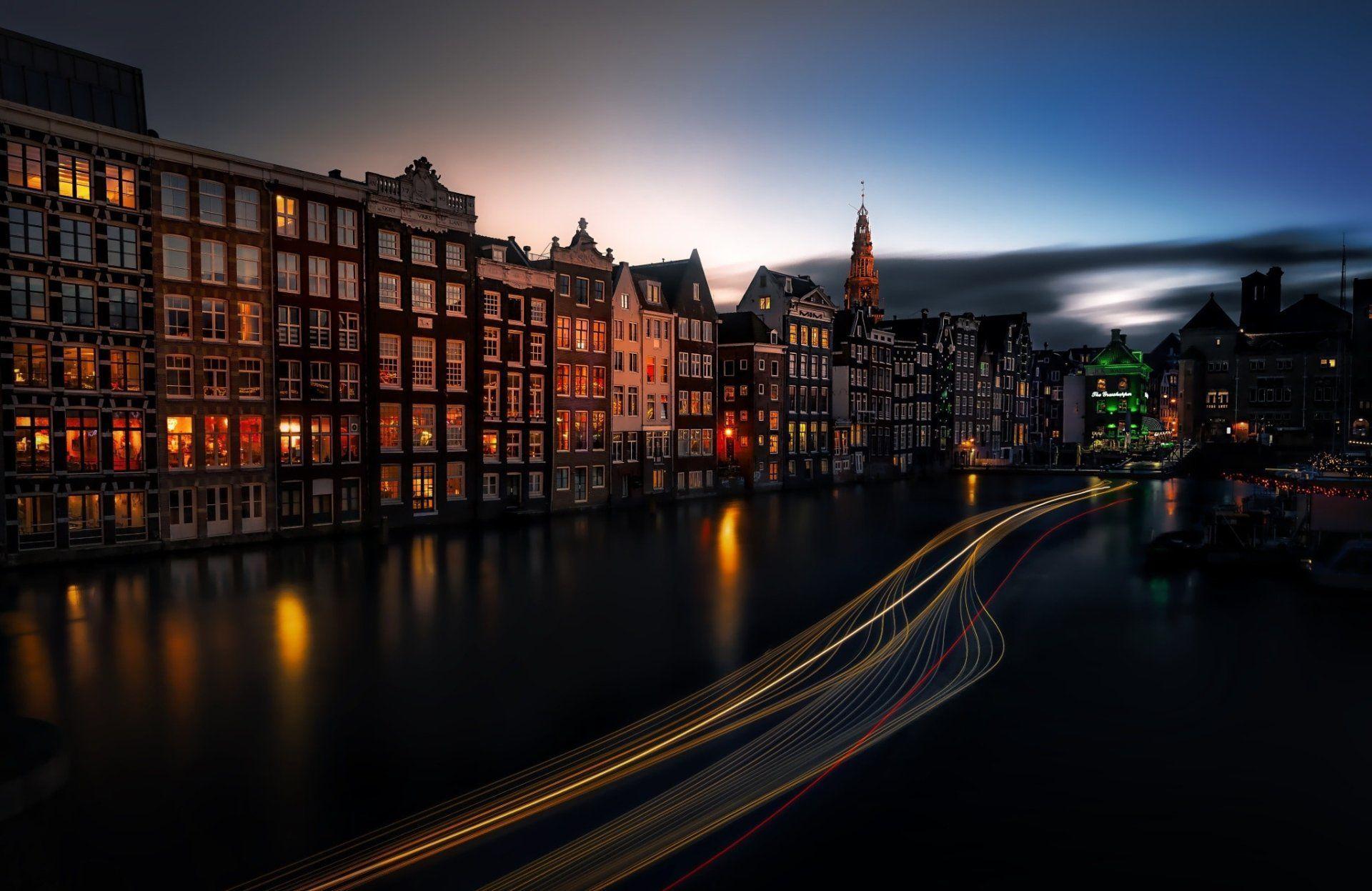 Amsterdam Night Wallpapers - Top Free Amsterdam Night Backgrounds ...