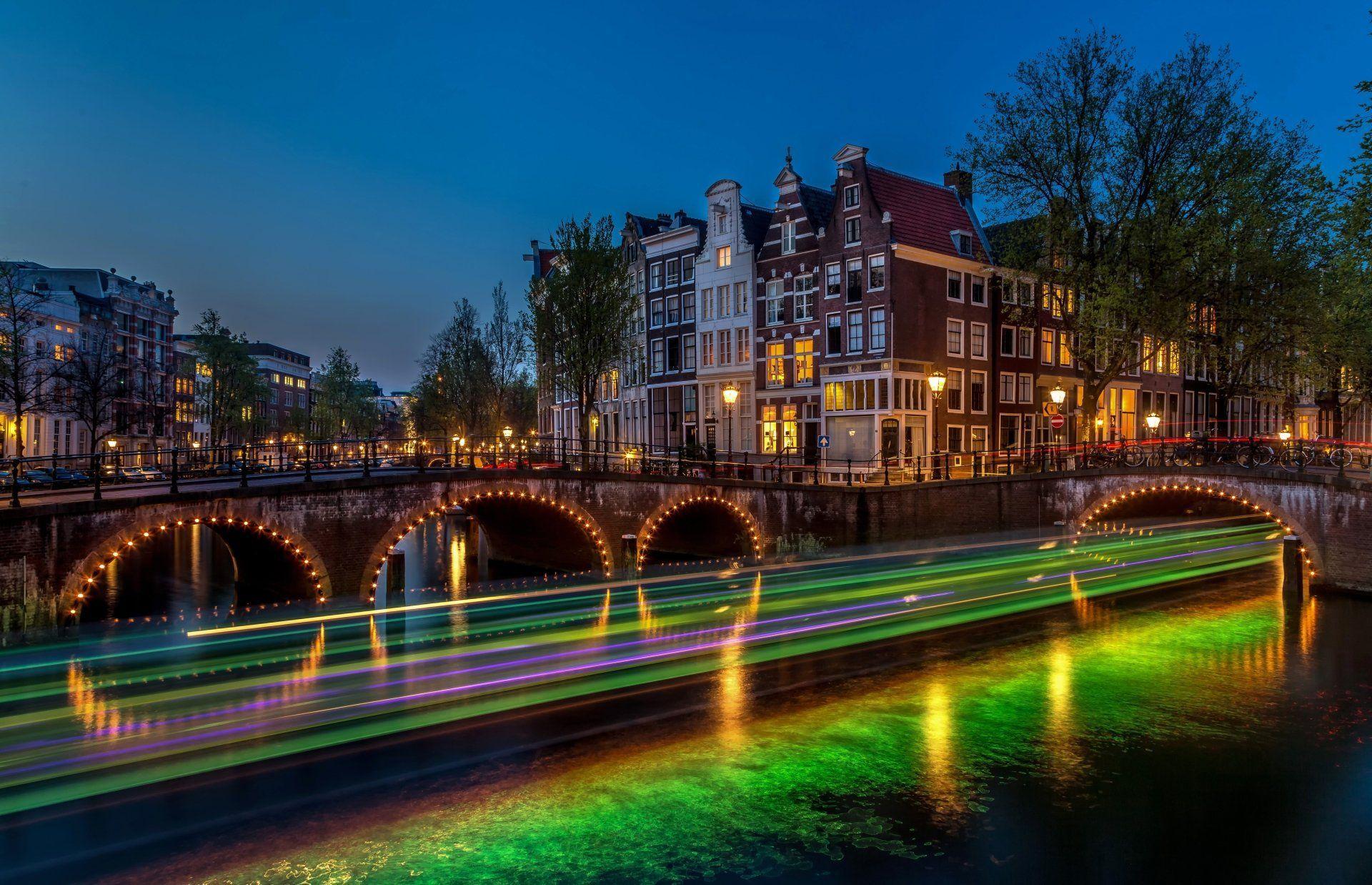 Amsterdam Night Wallpapers - Top Free Amsterdam Night Backgrounds ...