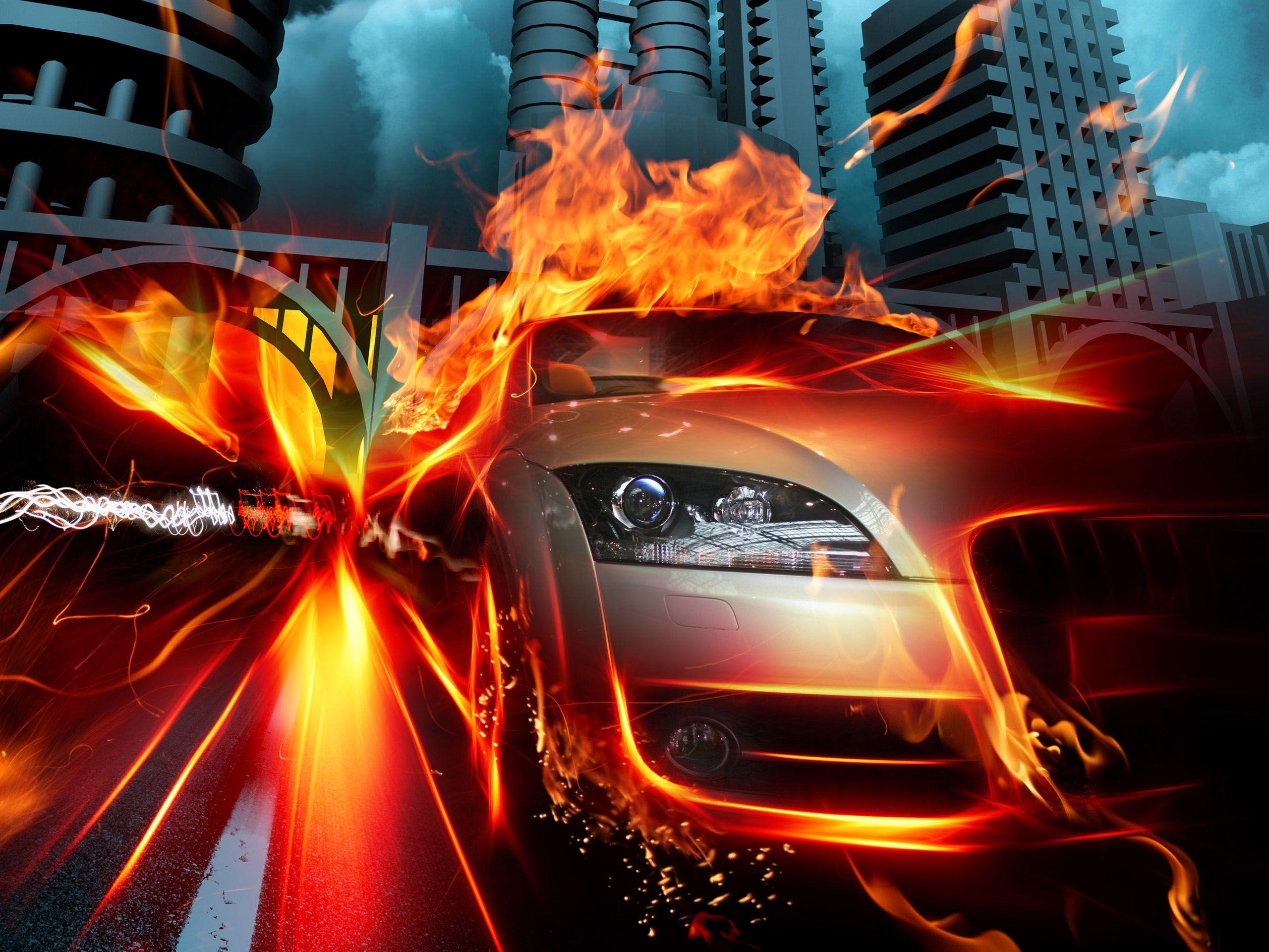 Car Fire Wallpapers - Top Free Car Fire Backgrounds - WallpaperAccess