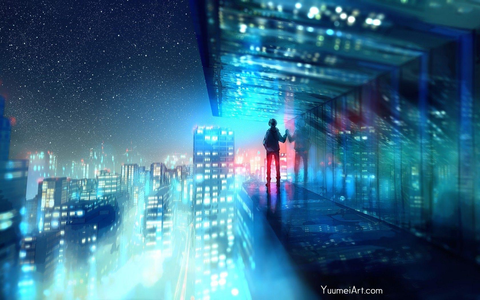 Anime Cityscape Wallpapers - Top Free Anime Cityscape Backgrounds ...
