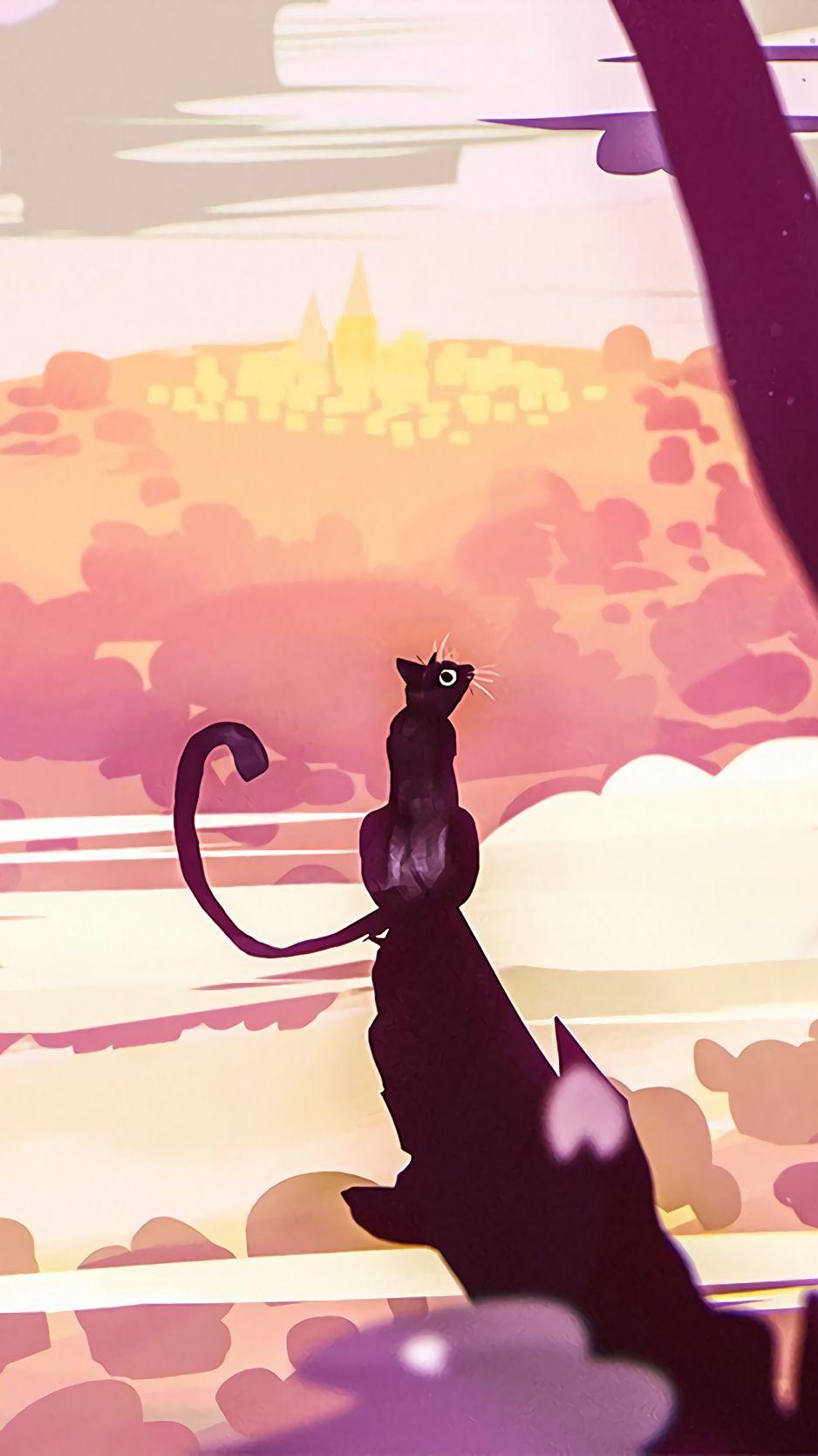 Black Cat Art Wallpapers - Top Free Black Cat Art Backgrounds ...