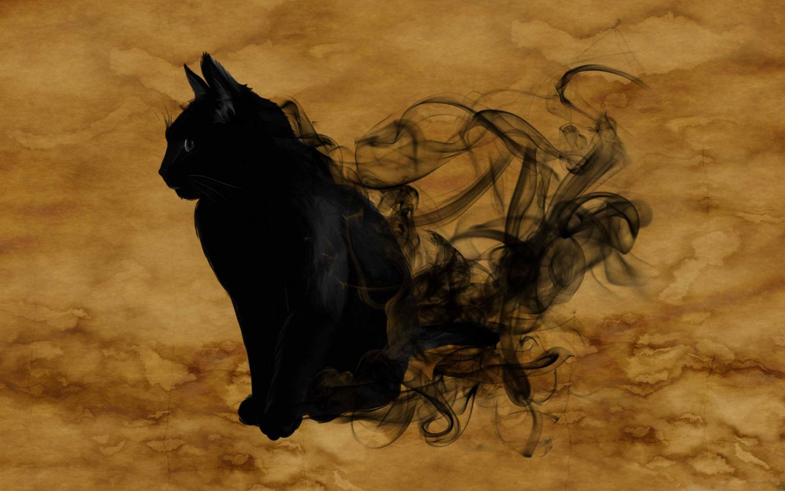 Black Cat Art Wallpapers - Top Free Black Cat Art Backgrounds ...