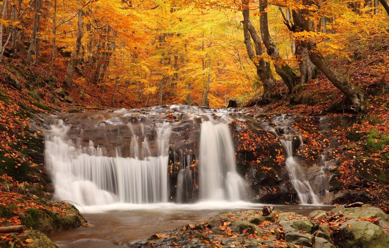 Autumn Waterfall Wallpapers - Top Free Autumn Waterfall Backgrounds ...