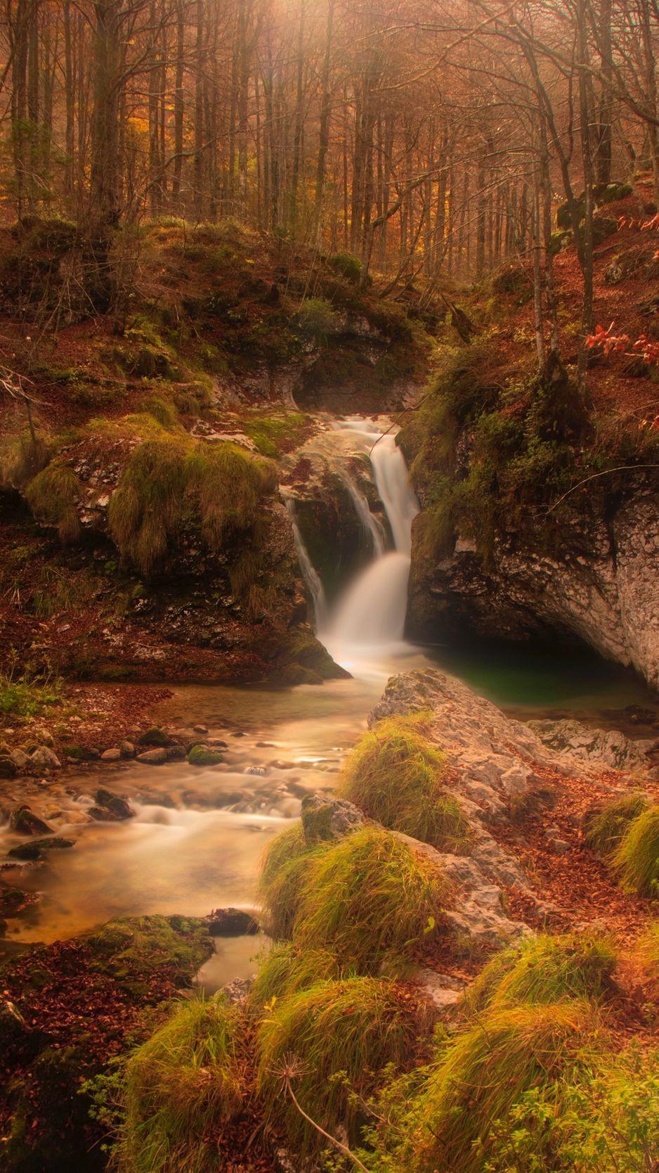 Autumn Waterfall Wallpapers - Top Free Autumn Waterfall Backgrounds ...