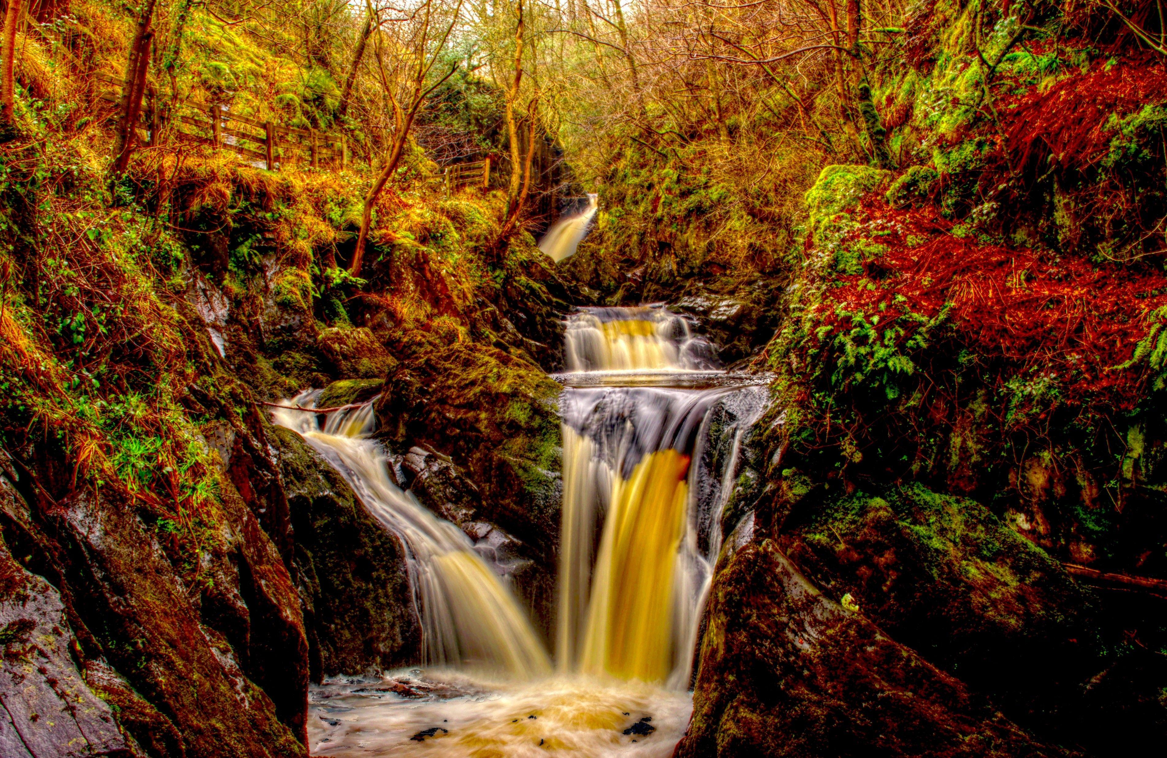 Autumn Waterfall Wallpapers - Top Free Autumn Waterfall Backgrounds ...