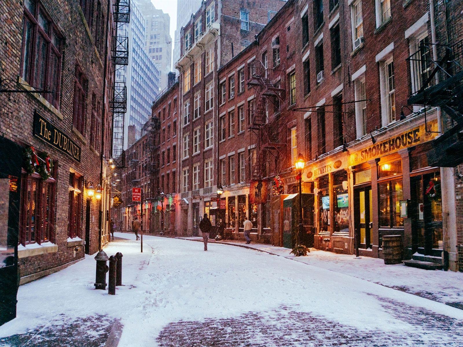 New York in Winter Wallpapers - Top Free New York in Winter Backgrounds ...
