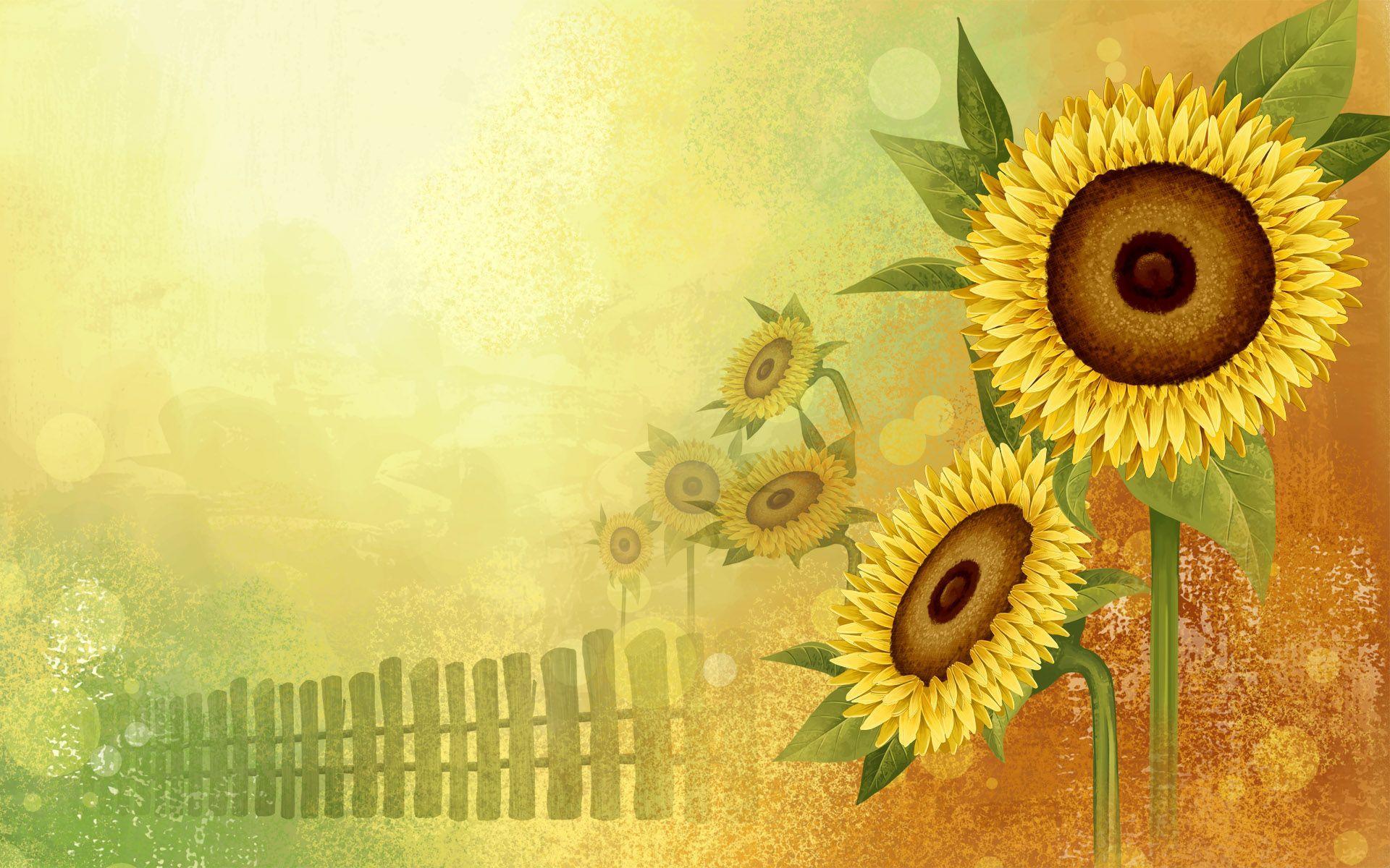 Whimsical Sunflower Desktop Wallpapers - Top Free Whimsical Sunflower ...
