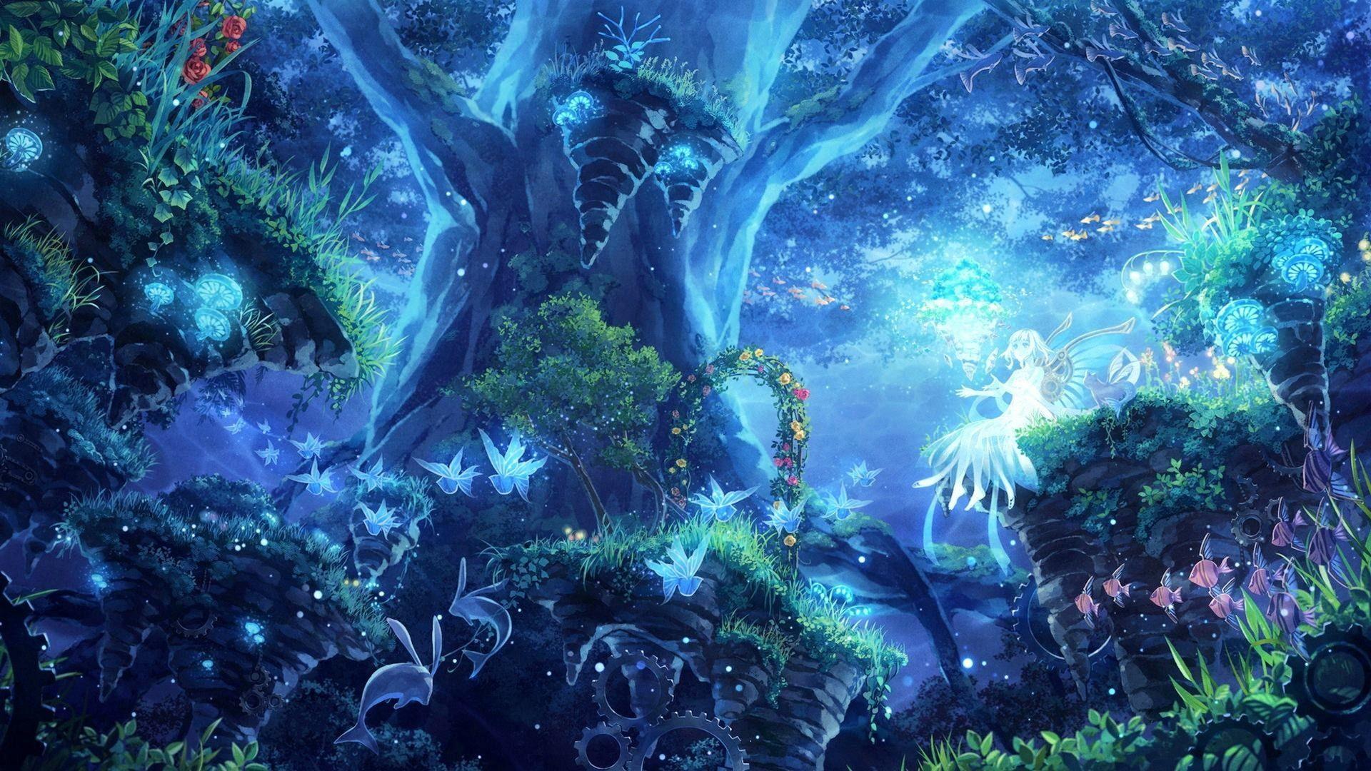 Blue Forest Wallpapers - Top Free Blue Forest Backgrounds - WallpaperAccess
