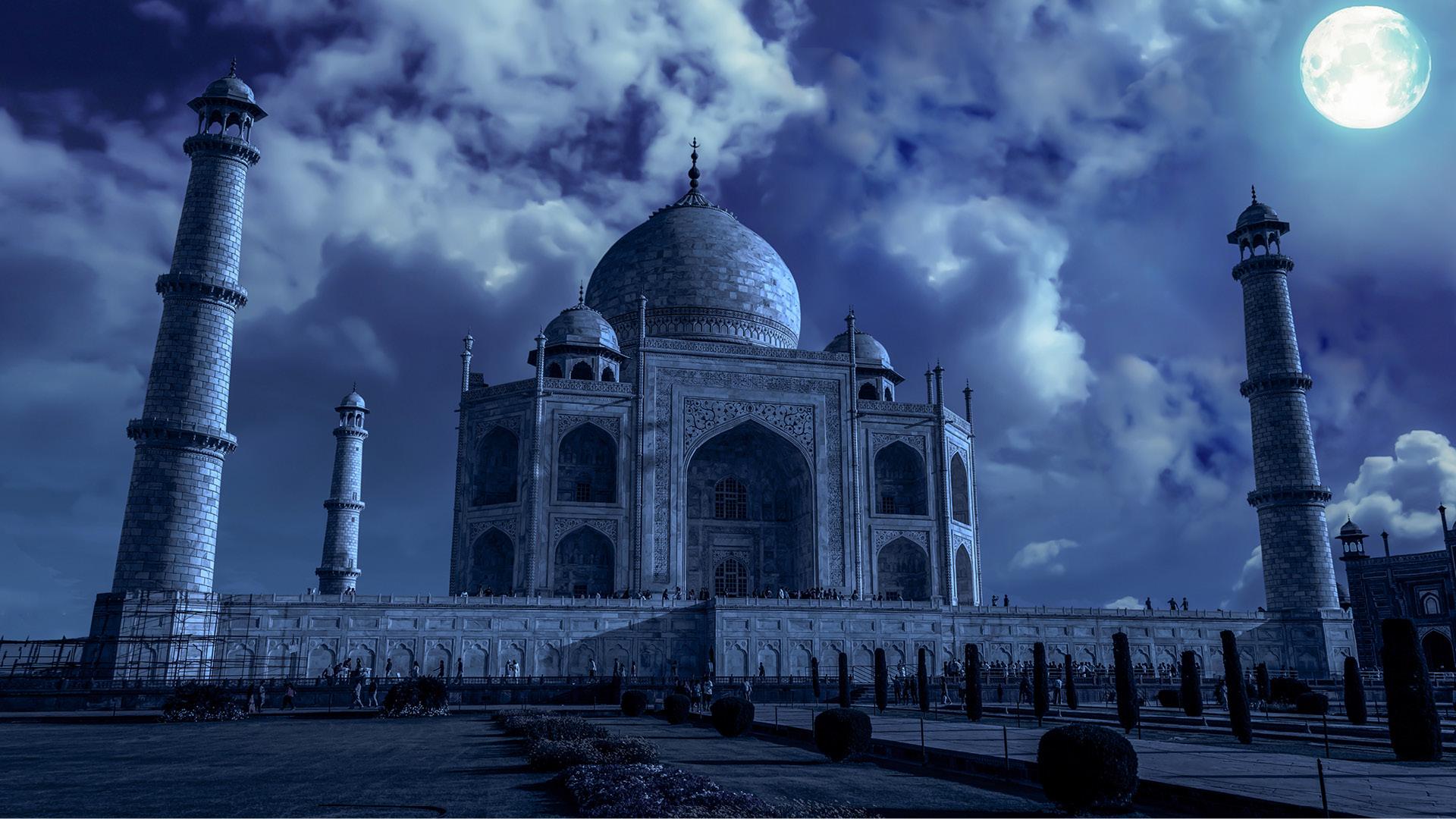Taj Mahal Night Wallpapers - Top Free Taj Mahal Night Backgrounds ...
