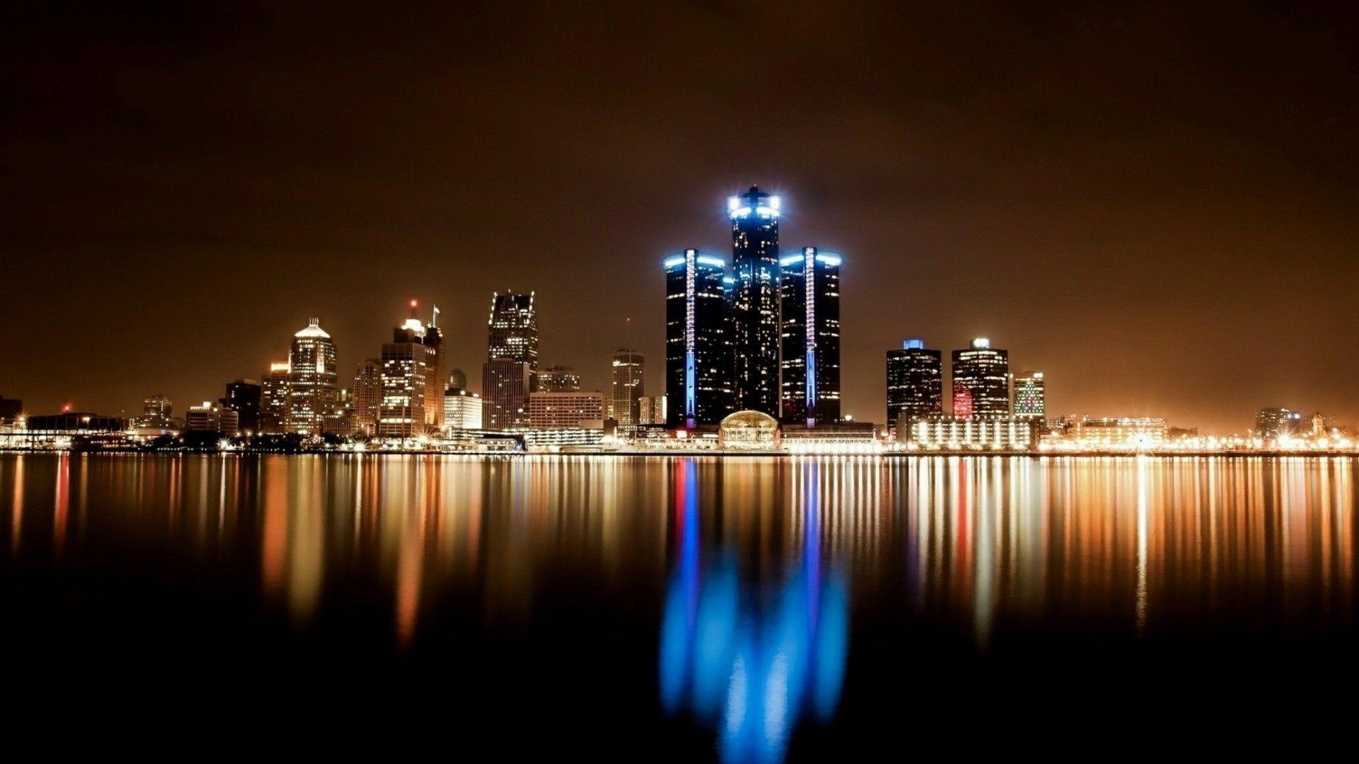 Detroit Skyline Wallpapers - Top Free Detroit Skyline Backgrounds ...