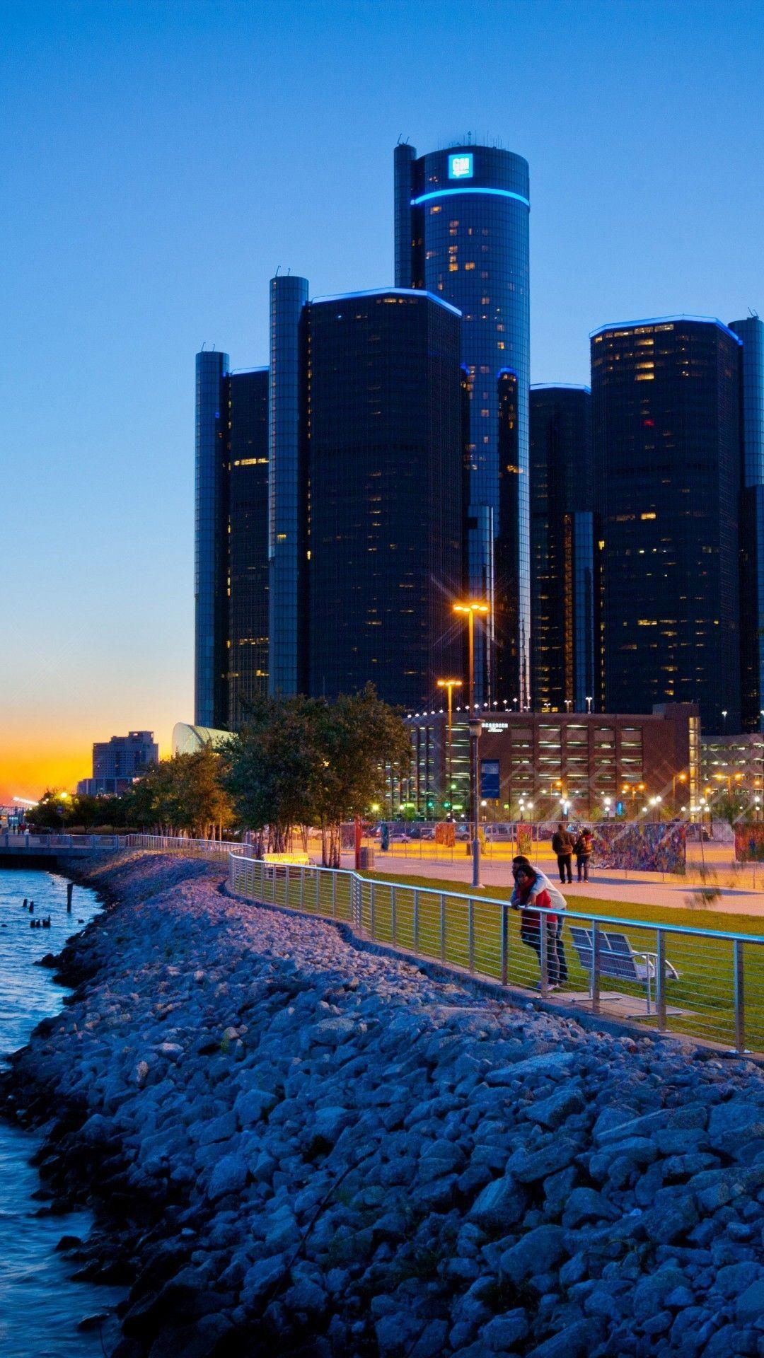 Detroit Skyline Wallpapers - Top Free Detroit Skyline Backgrounds ...