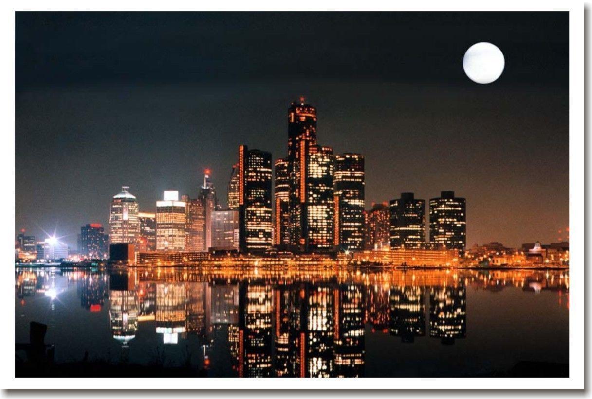 Detroit Skyline Wallpapers - Top Free Detroit Skyline Backgrounds ...