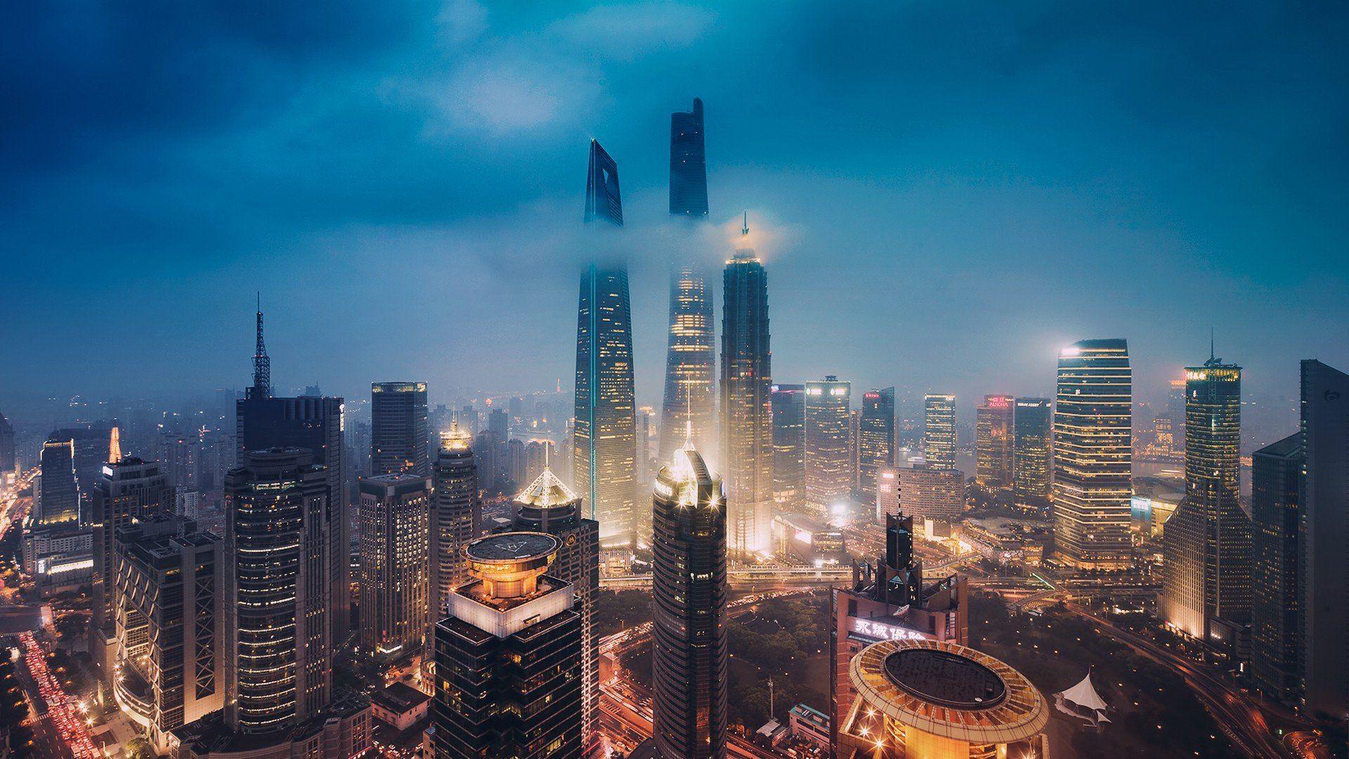 Shanghai Skyline Wallpapers - Top Những Hình Ảnh Đẹp