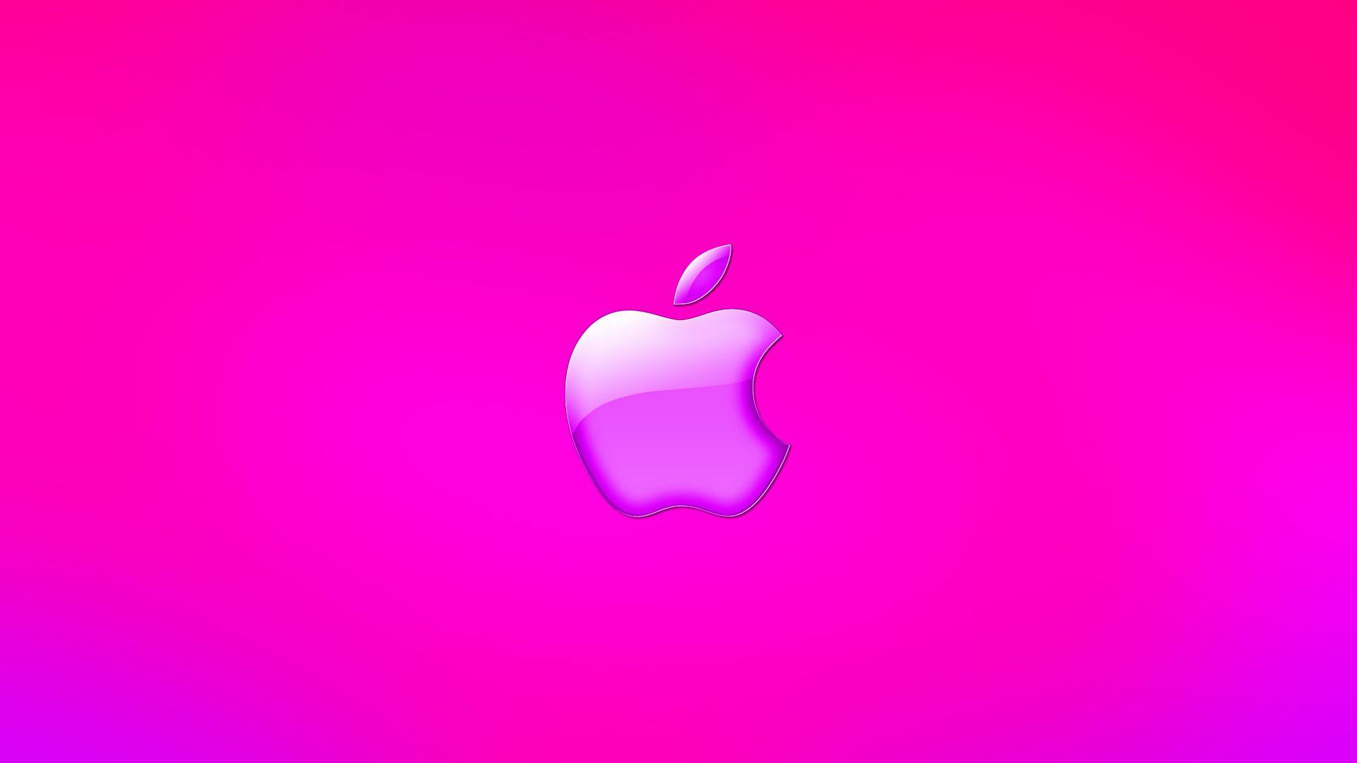 Pink Apple Logo Wallpapers - Top Free Pink Apple Logo Backgrounds ...