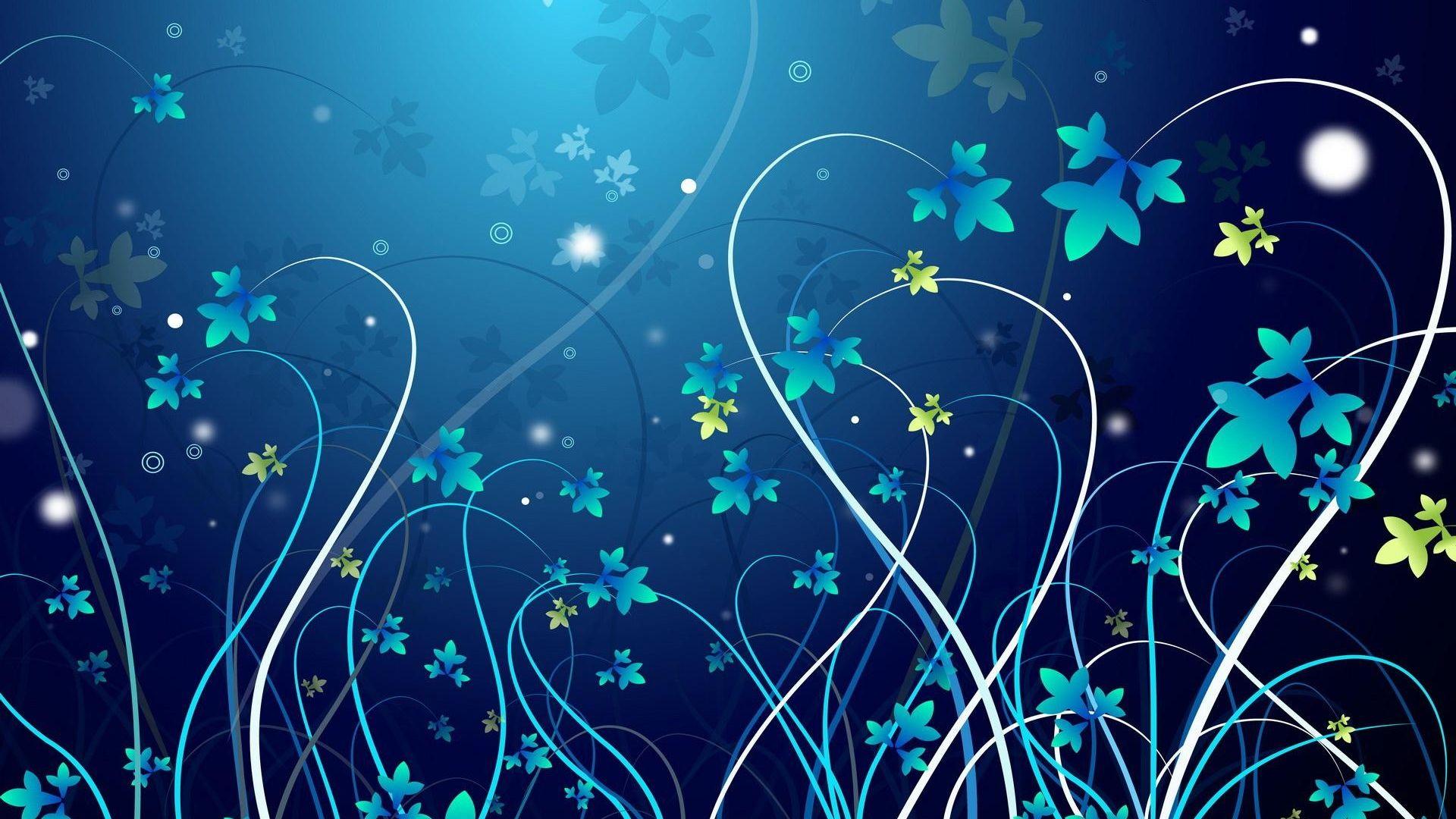 Blue Floral Desktop Wallpapers - Top Free Blue Floral Desktop ...