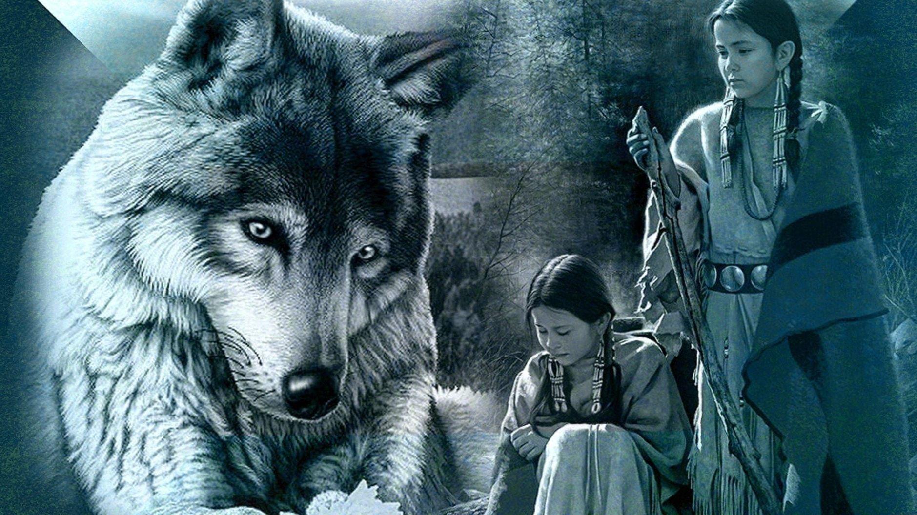 Native American Wolves Wallpapers - Top Free Native American Wolves ...