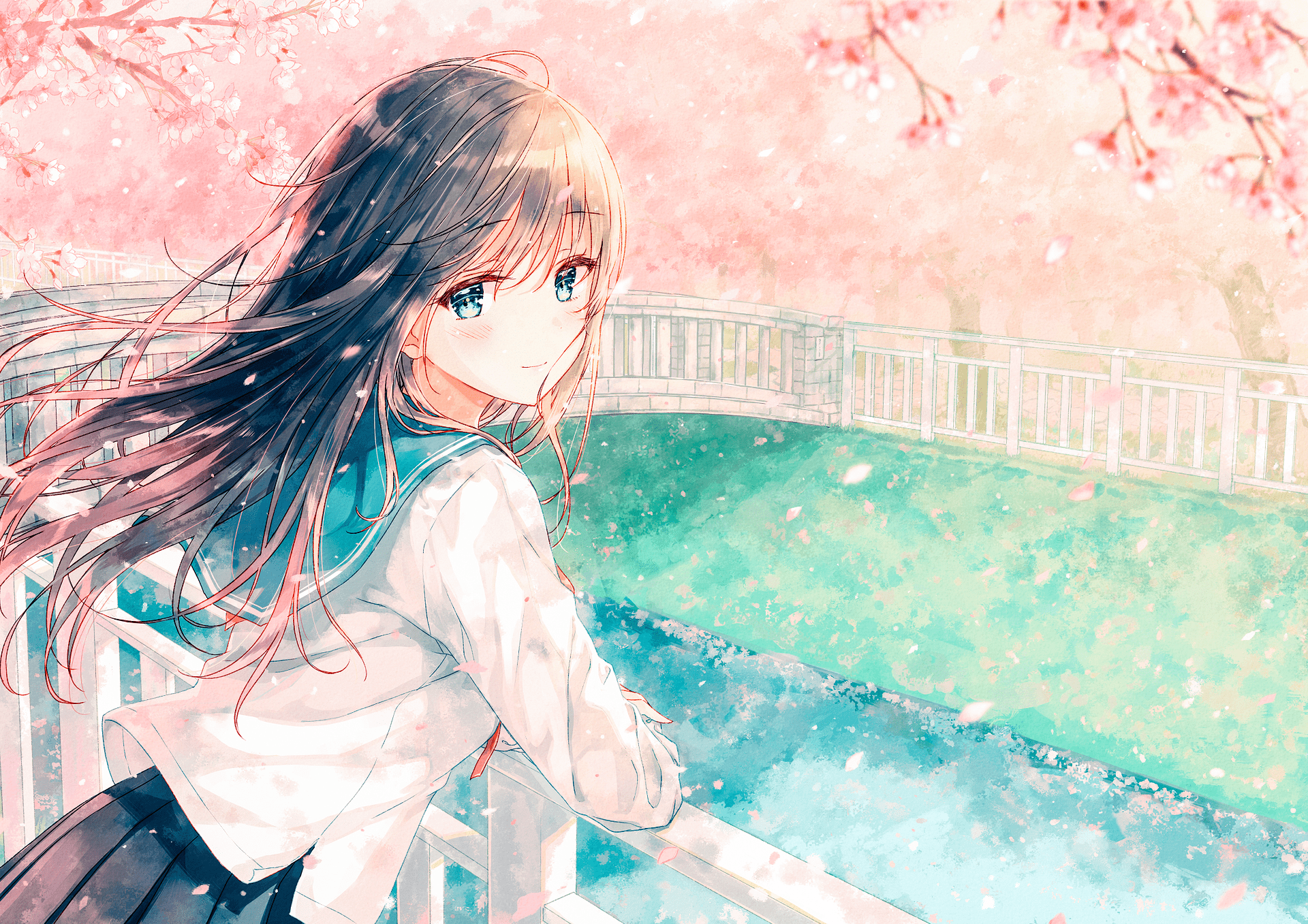 Anime Cherry Blossom Girl Wallpapers Top Free Anime Cherry Blossom Girl Backgrounds