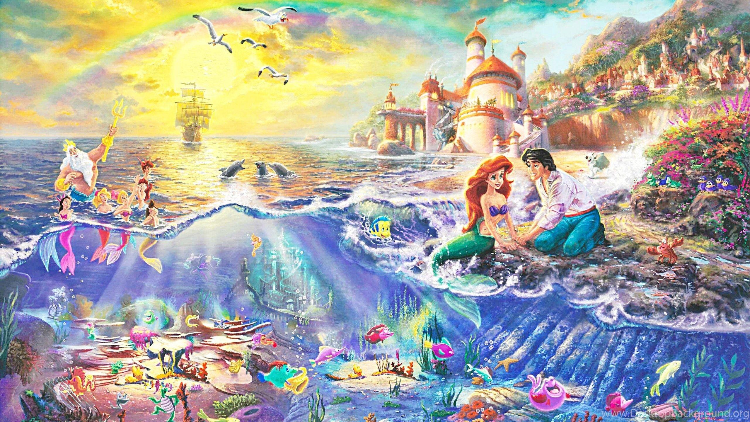 Little Mermaid Desktop Wallpapers - Top Free Little Mermaid Desktop ...