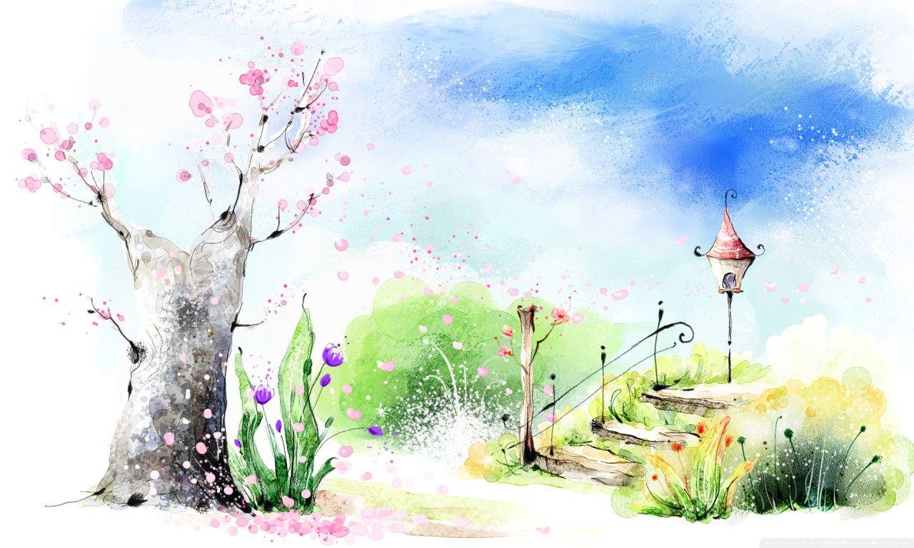 Spring Art Desktop Wallpapers - Top Free Spring Art Desktop Backgrounds ...