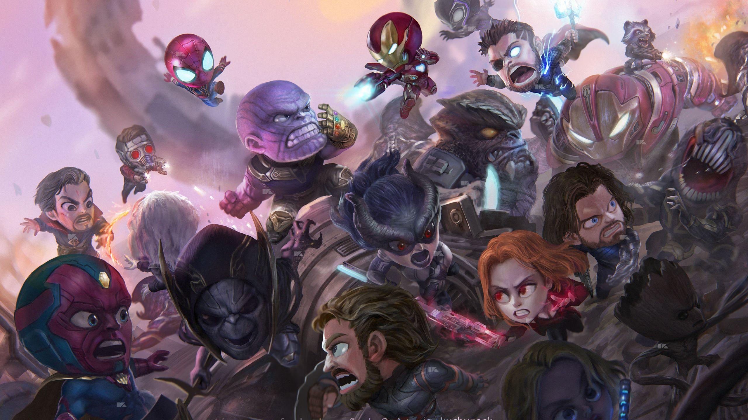 Chibi Avengers Wallpapers - Top Free Chibi Avengers Backgrounds ...
