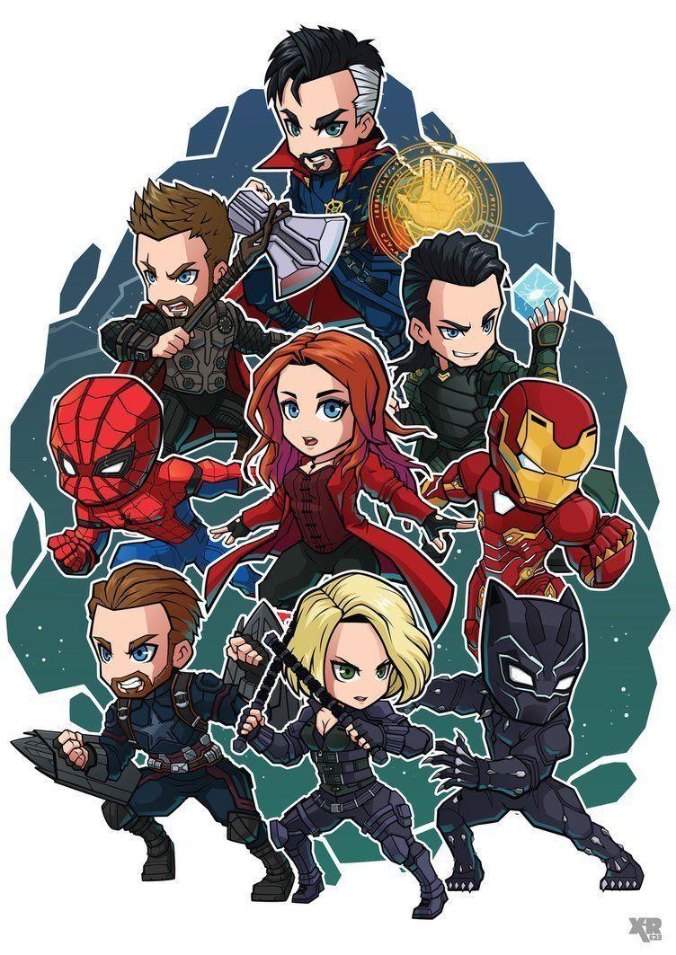 Chibi Avengers Wallpapers - Top Free Chibi Avengers Backgrounds ...