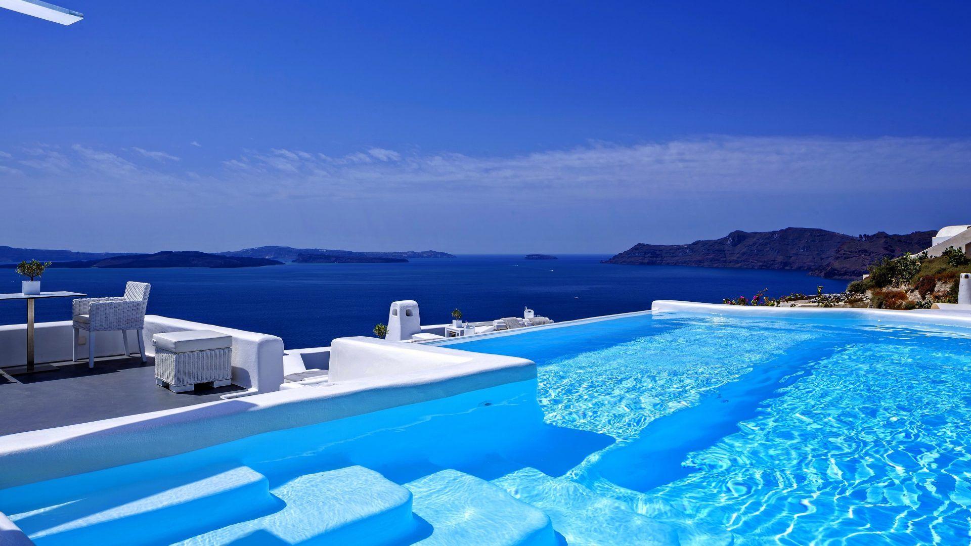 Santorini Sunset Greece Wallpapers - Top Free Santorini Sunset Greece ...