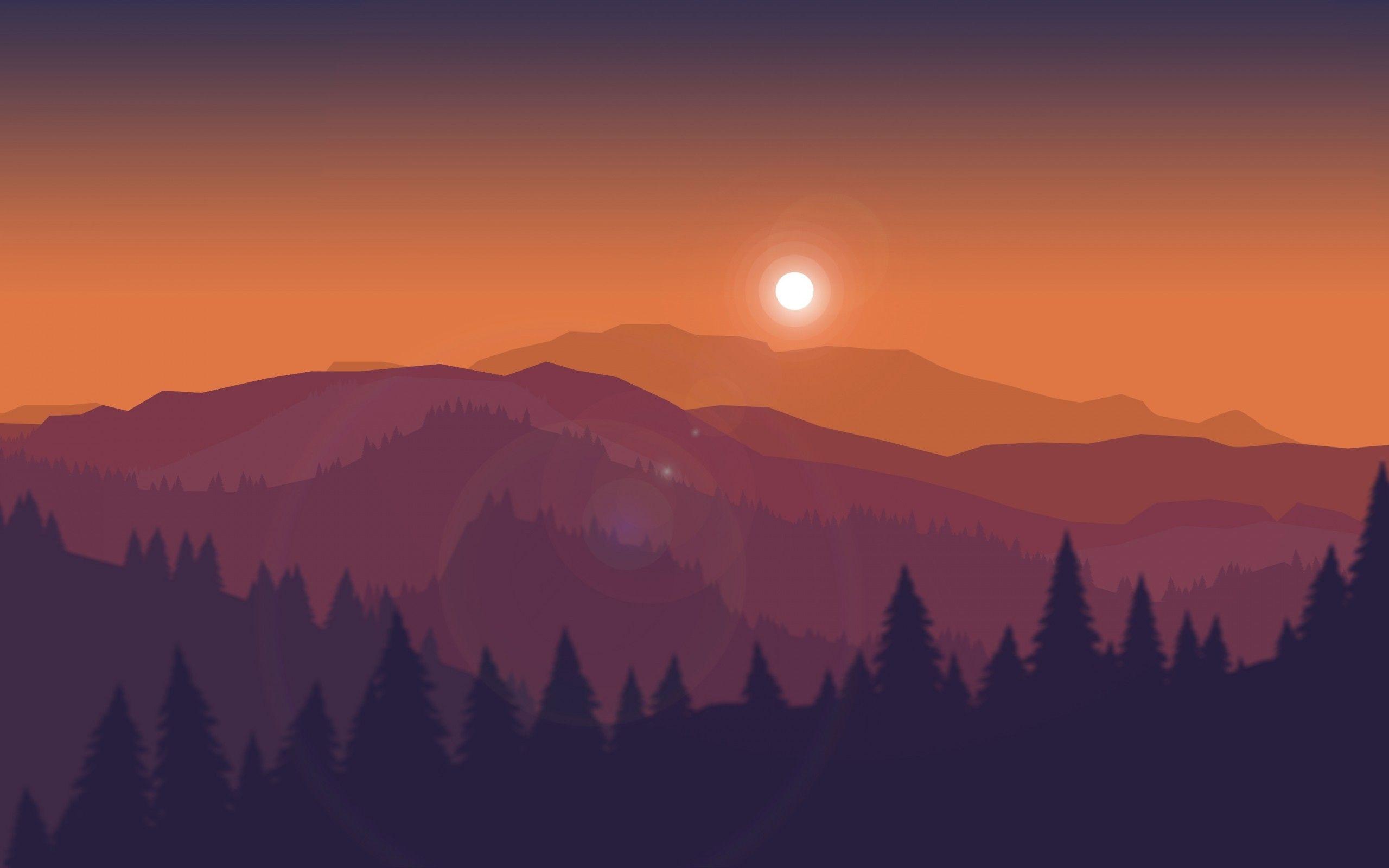 Minimal Sunset Wallpapers - Top Free Minimal Sunset Backgrounds ...