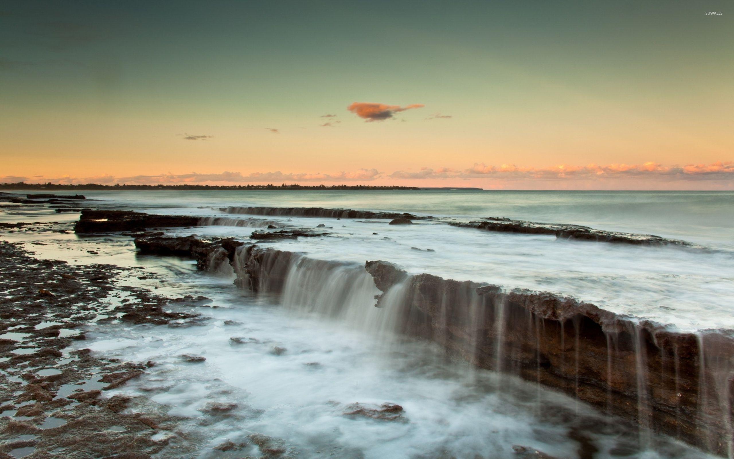 Waterfall Sunset Wallpapers - Top Free Waterfall Sunset Backgrounds ...