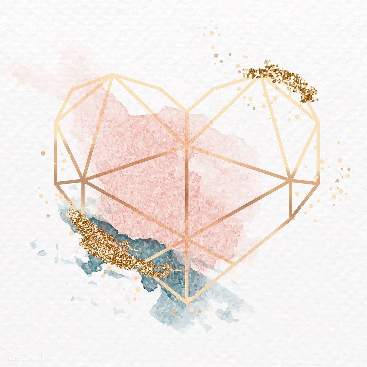 Geometric Heart Wallpapers - Top Free Geometric Heart Backgrounds ...