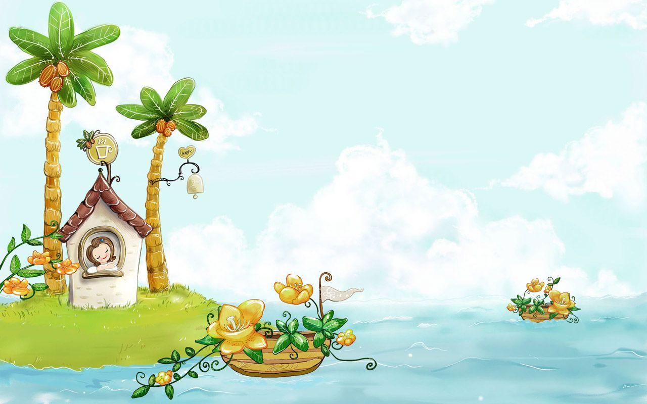 Summer Cartoon Desktop Wallpapers - Top Free Summer Cartoon Desktop ...