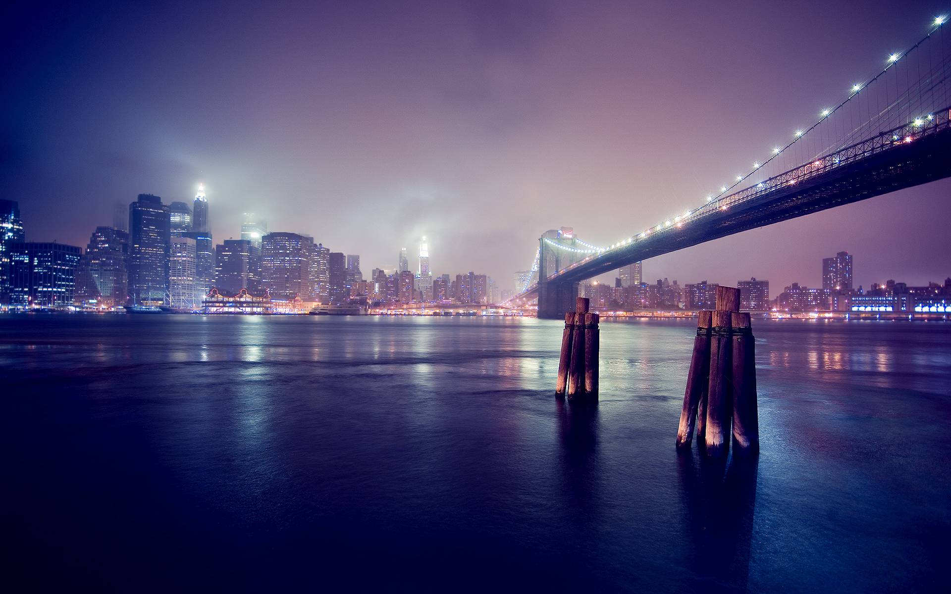 Brooklyn Bridge Night Wallpapers - Top Free Brooklyn Bridge Night ...
