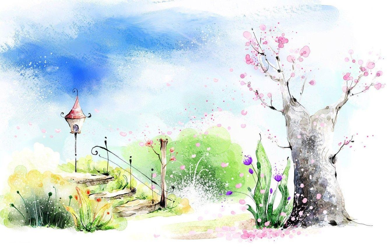 Spring Watercolor Wallpapers - Top Free Spring Watercolor Backgrounds ...
