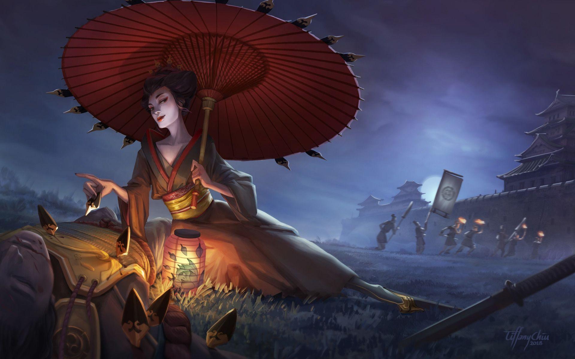 Japanese Geisha Samurai Wallpapers - Top Free Japanese Geisha Samurai ...