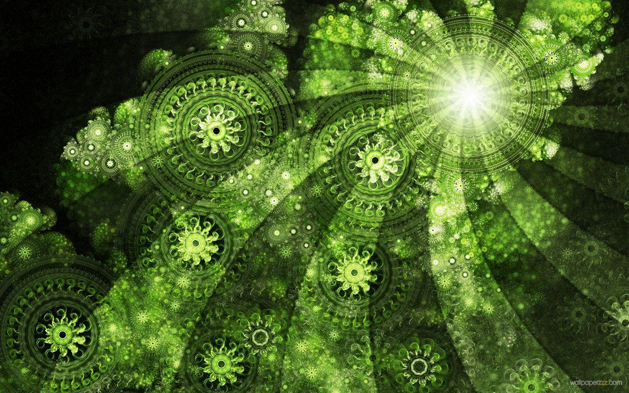 Green Fractal Wallpapers - Top Free Green Fractal Backgrounds ...