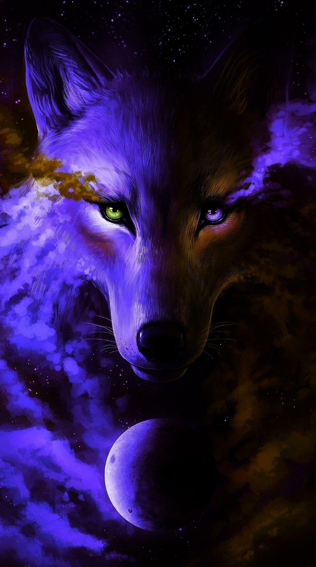 Purple Wolves Wallpapers - Top Free Purple Wolves Backgrounds ...
