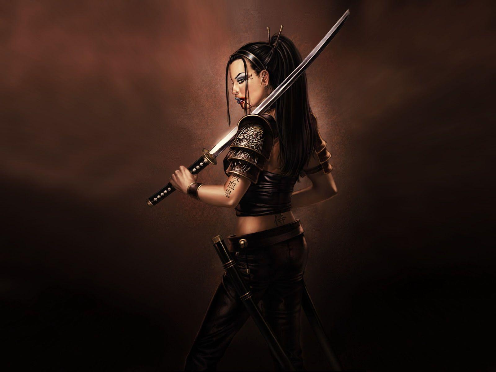 Girl Katana Wallpapers - Top Free Girl Katana Backgrounds - WallpaperAccess