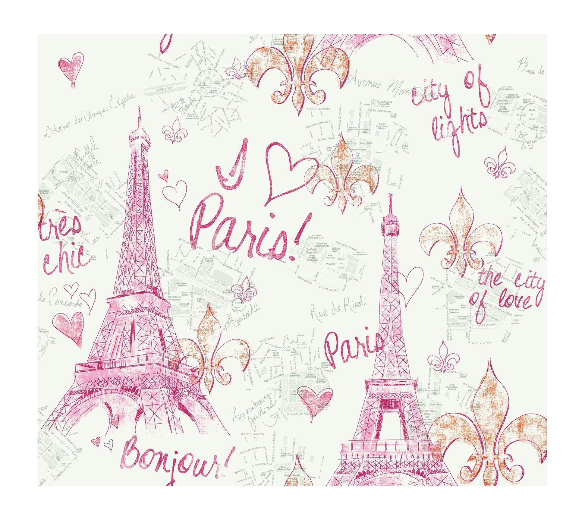 Cute Pink Paris Wallpapers - Top Free Cute Pink Paris Backgrounds ...