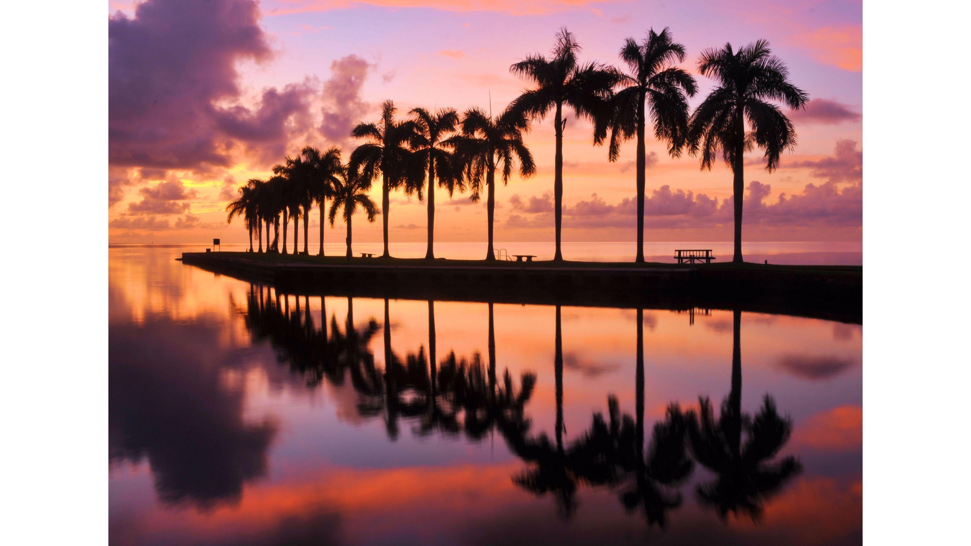 Miami Beach Sunset Wallpapers - Top Free Miami Beach Sunset Backgrounds ...