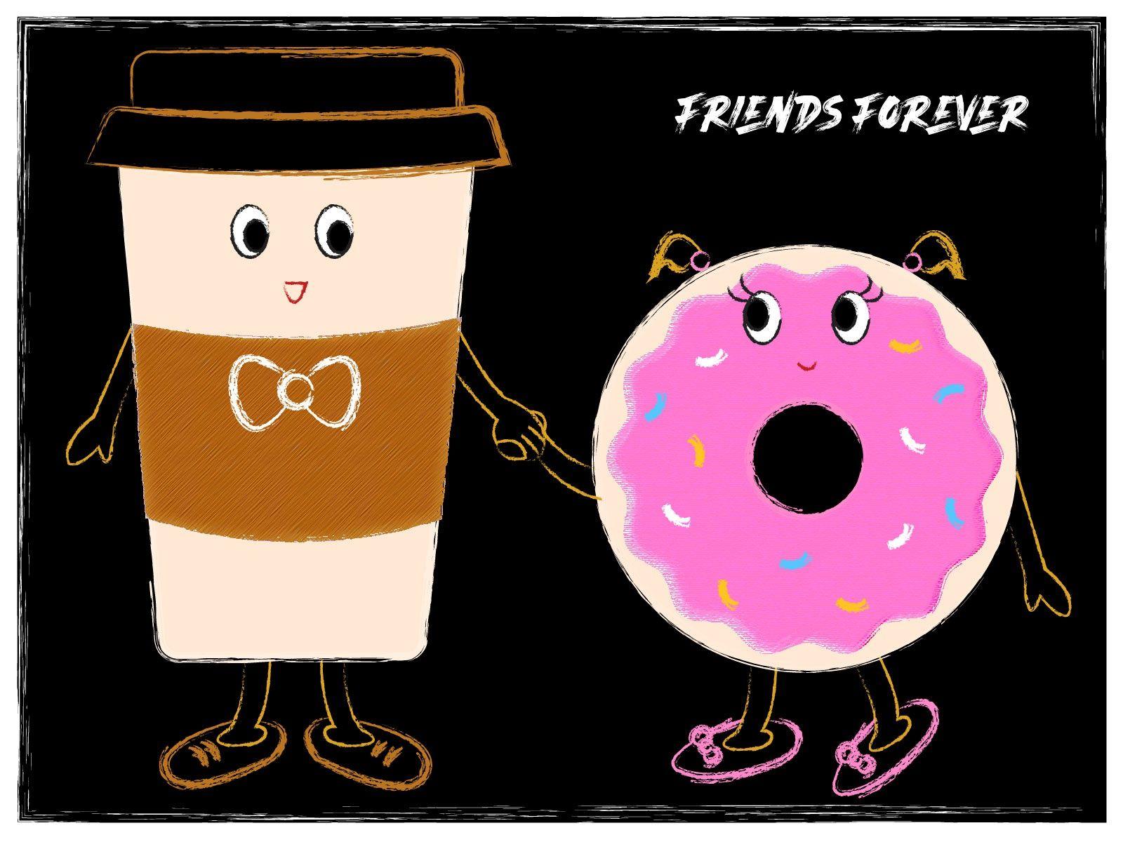 Cute Cartoon Coffee Wallpapers - Top Free Cute Cartoon Coffee ...