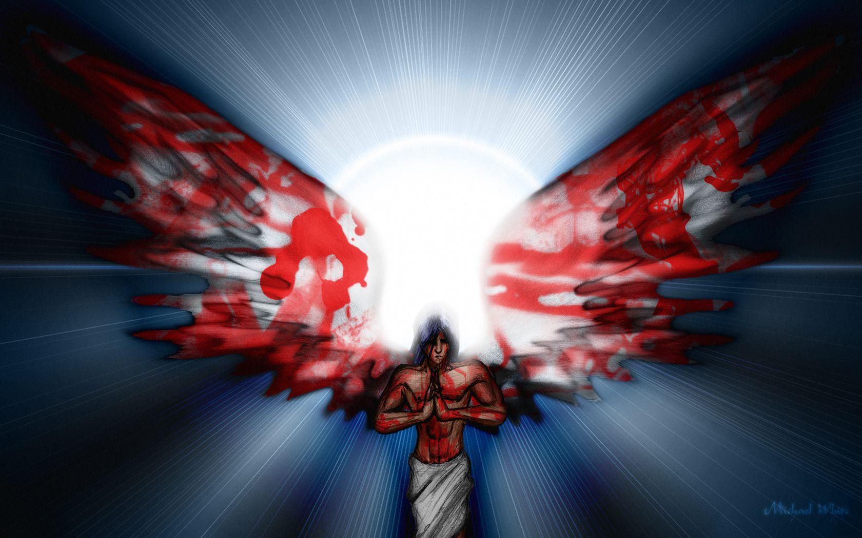 Red Angel Wallpapers - Top Free Red Angel Backgrounds - WallpaperAccess