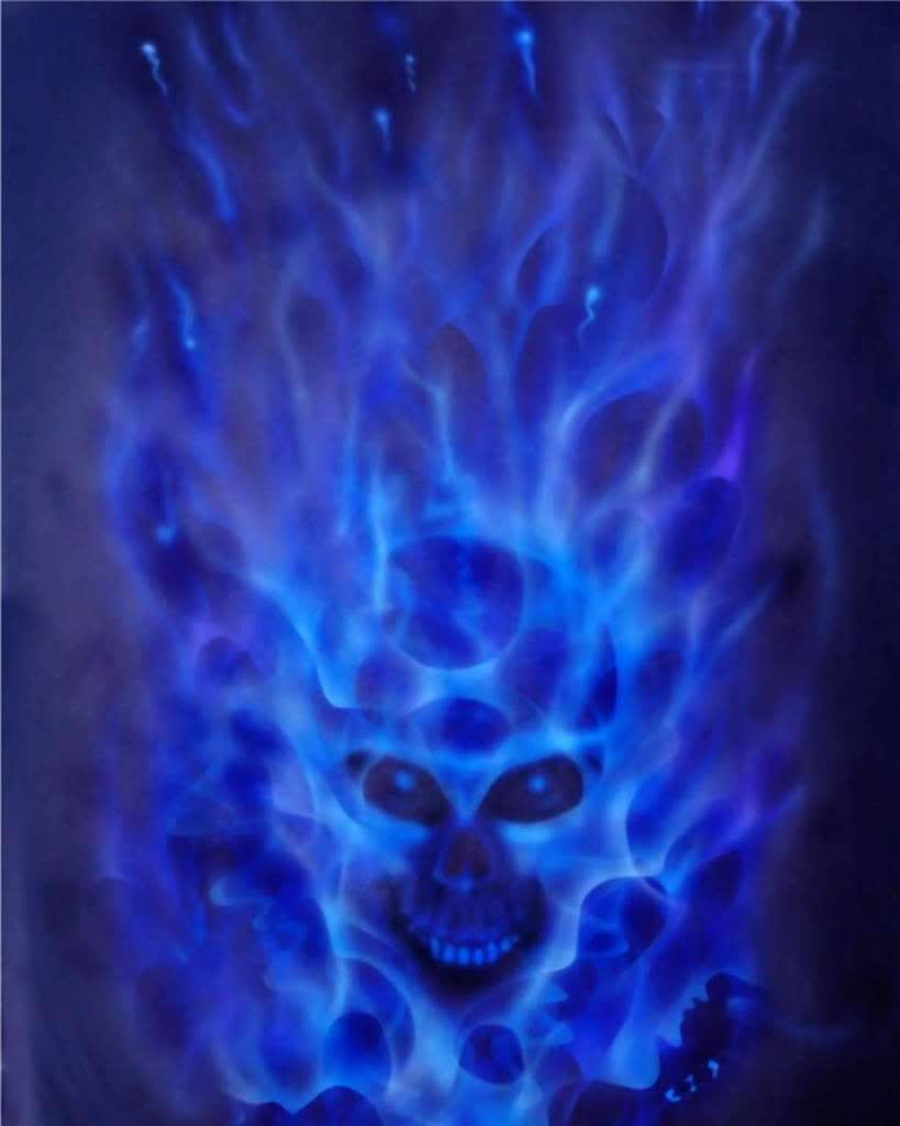 Blue Flame Skull Wallpapers - Top Free Blue Flame Skull Backgrounds - WallpaperAccess