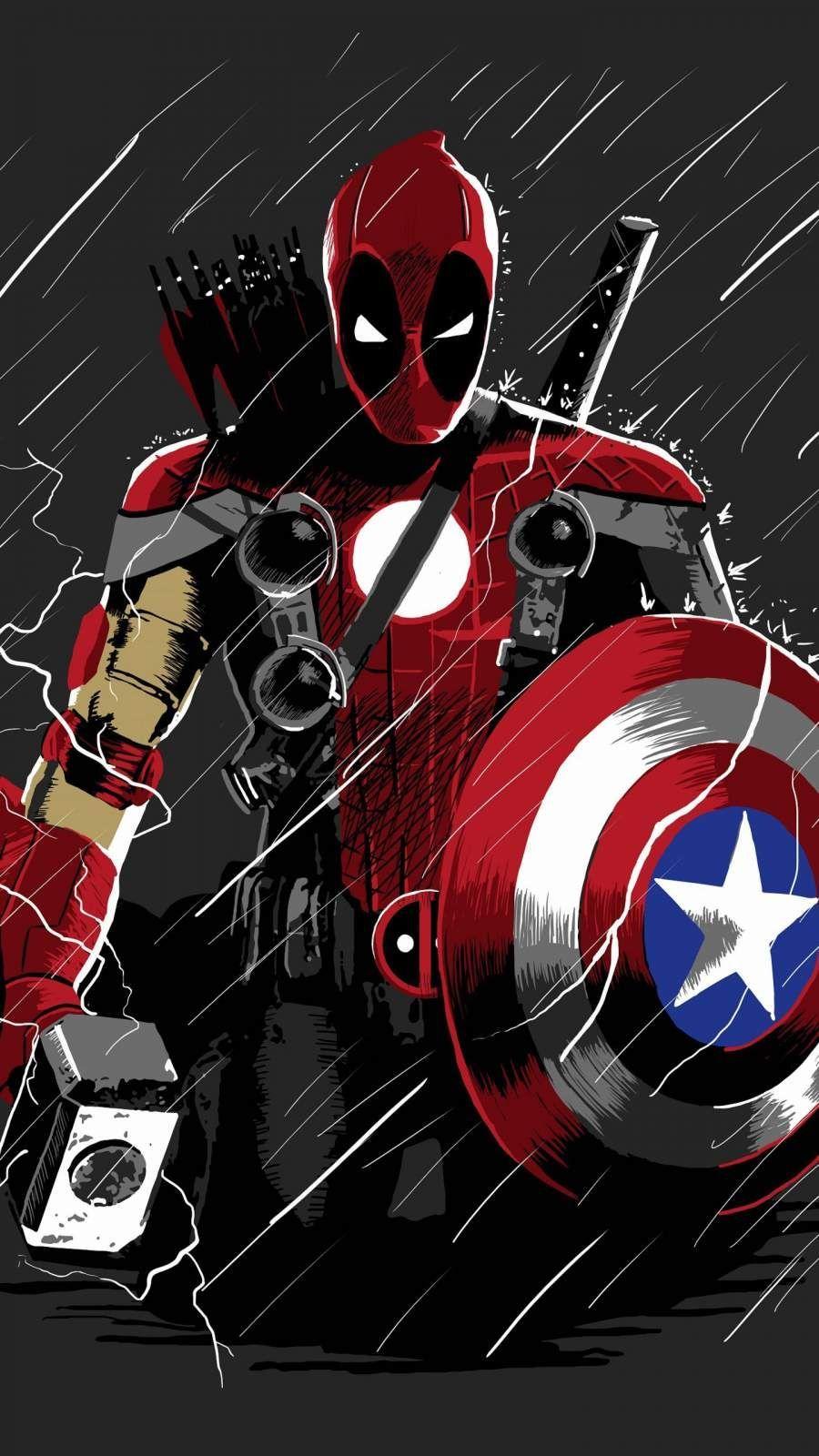 Deadpool vs Captain America Wallpapers - Top Free Deadpool vs Captain ...