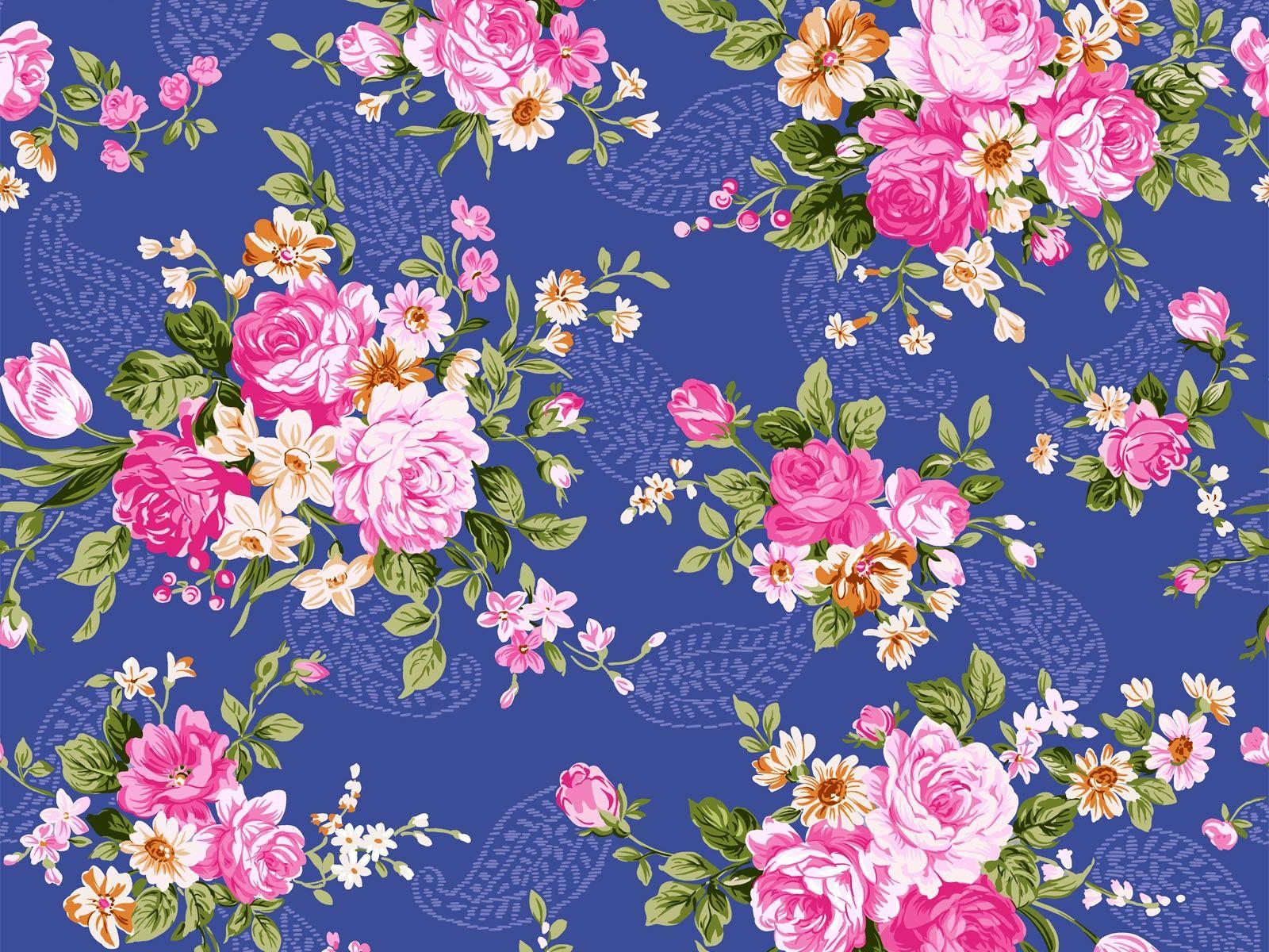 Blue Floral Pattern Wallpapers - Top Free Blue Floral Pattern ...