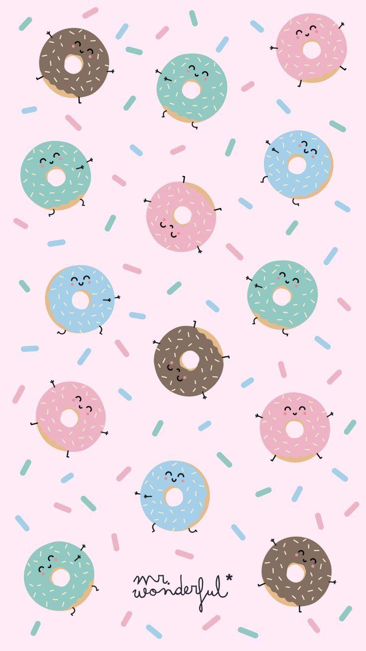Cute Donuts iPhone Wallpapers - Top Free Cute Donuts iPhone Backgrounds ...