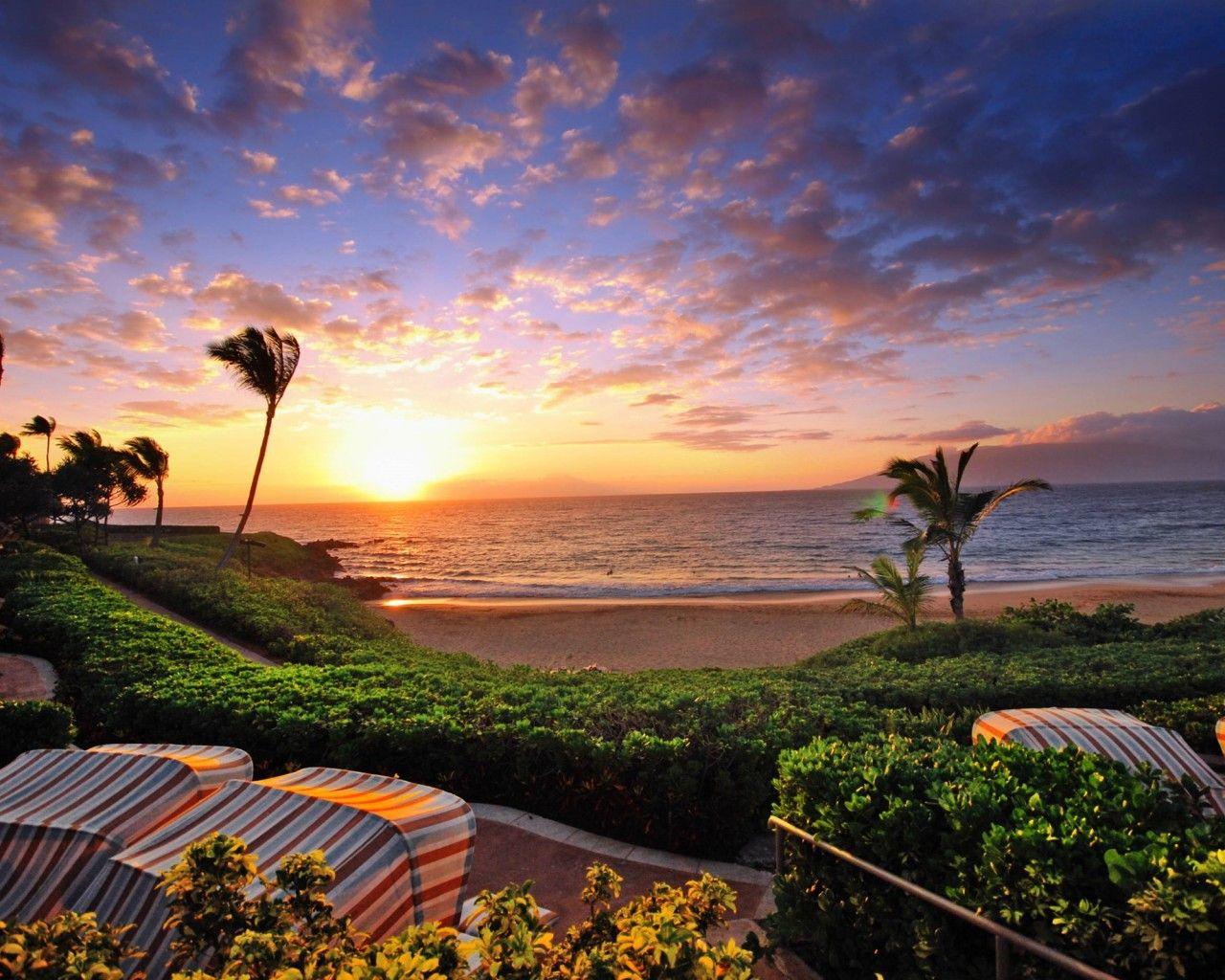 Hawaii Sunset Wallpapers - Top Free Hawaii Sunset Backgrounds ...