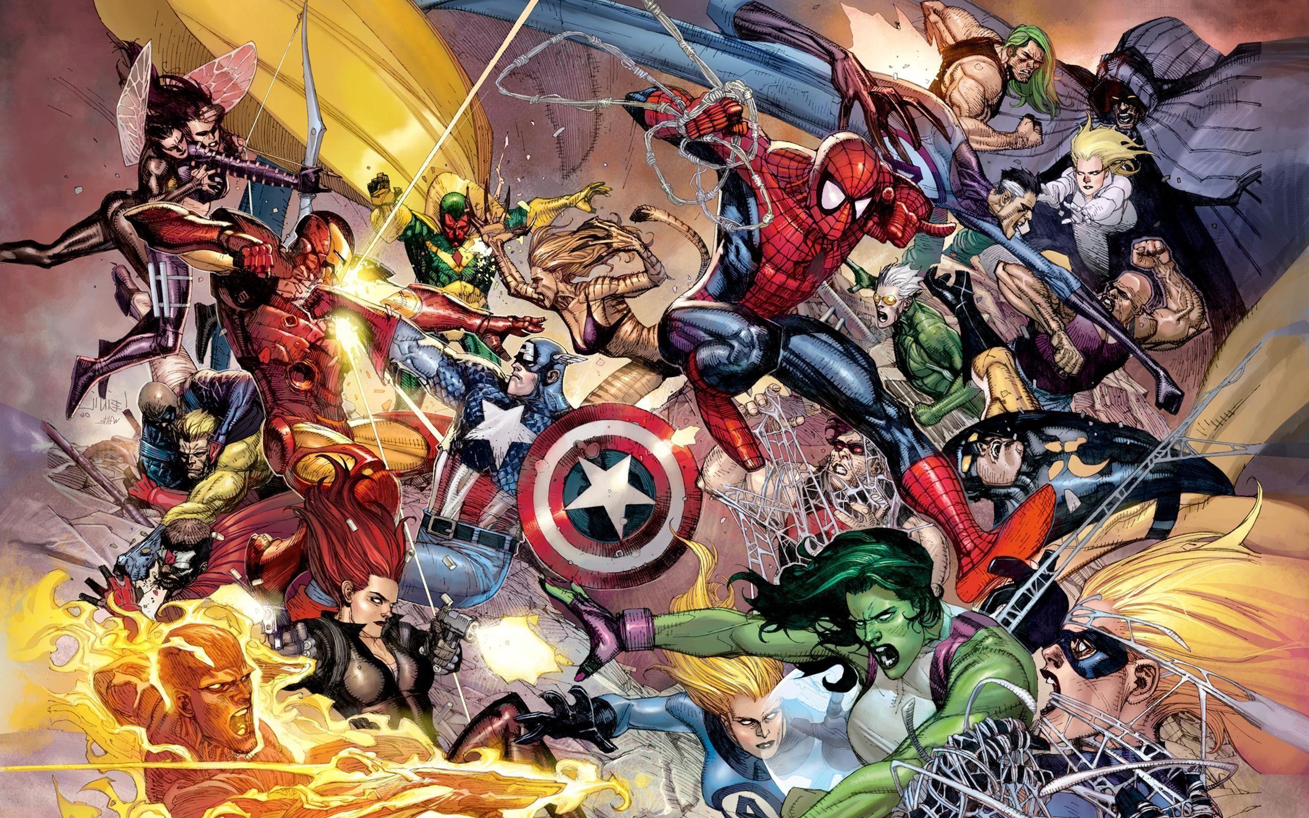Marvel Comic Book Wallpapers - Top Free Marvel Comic Book Backgrounds ...