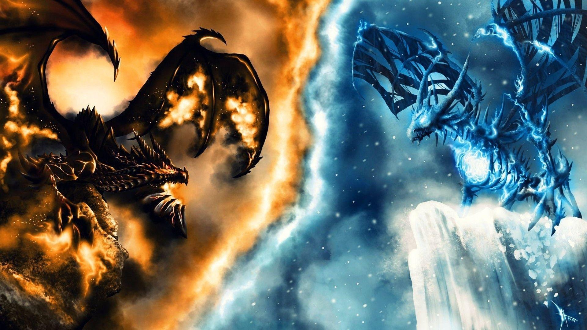 Ice Vs Fire HD Wallpapers - Top Free Ice Vs Fire HD Backgrounds ...